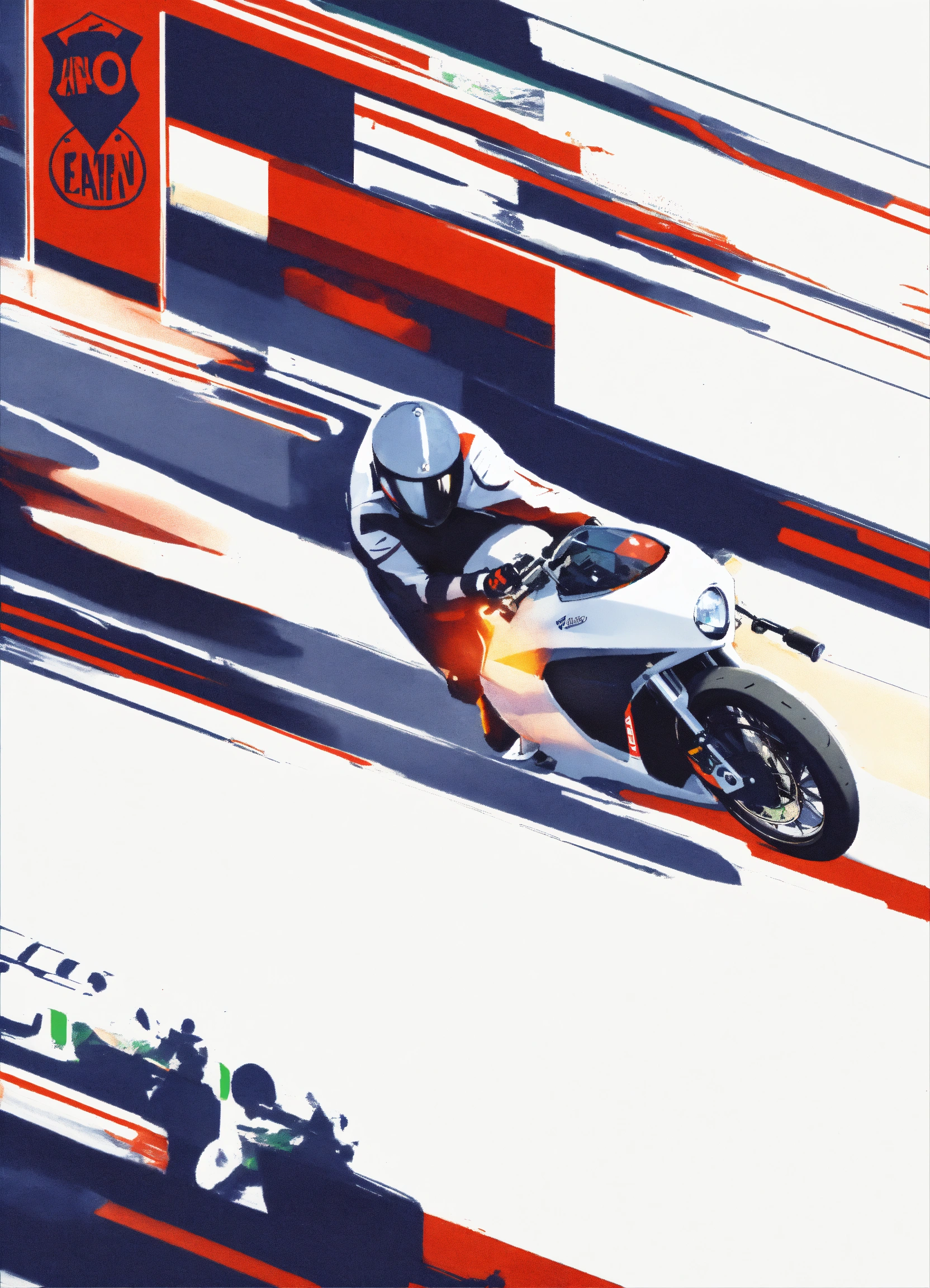 Lexica - Clean modern bike drag race bike badge stickers