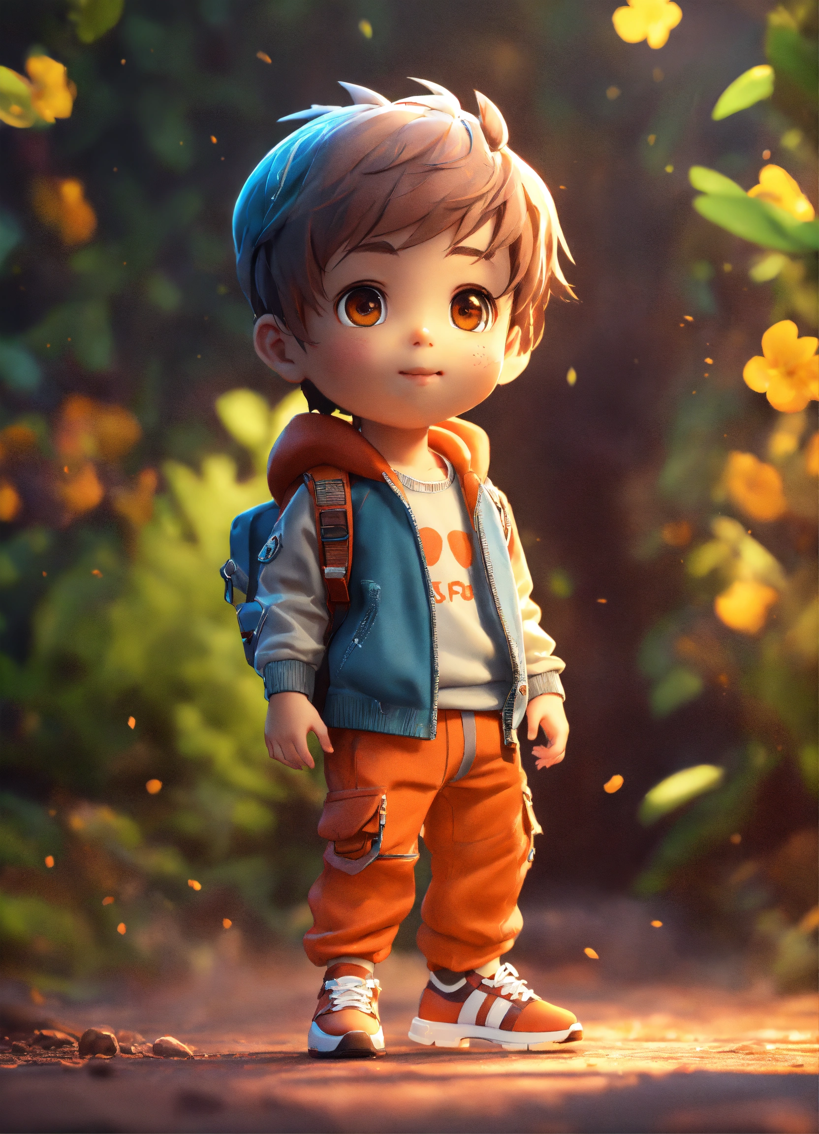 Lexica - 4d photographic image of full body image of a cute little ...