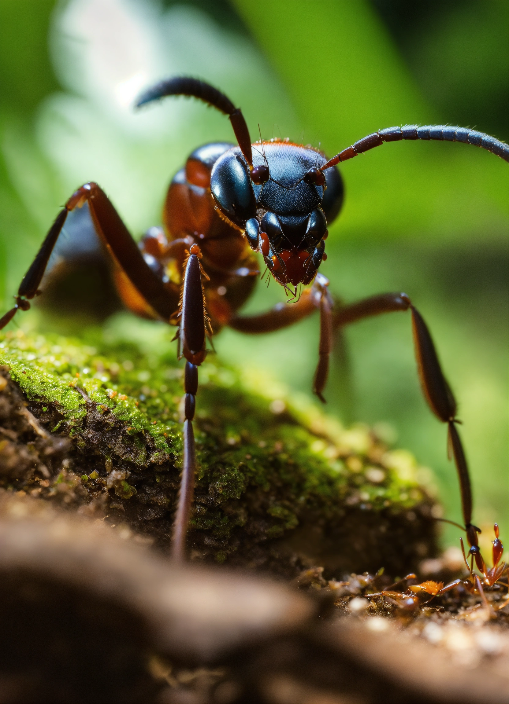 Lexica - A giant queen ant in a jungle setting