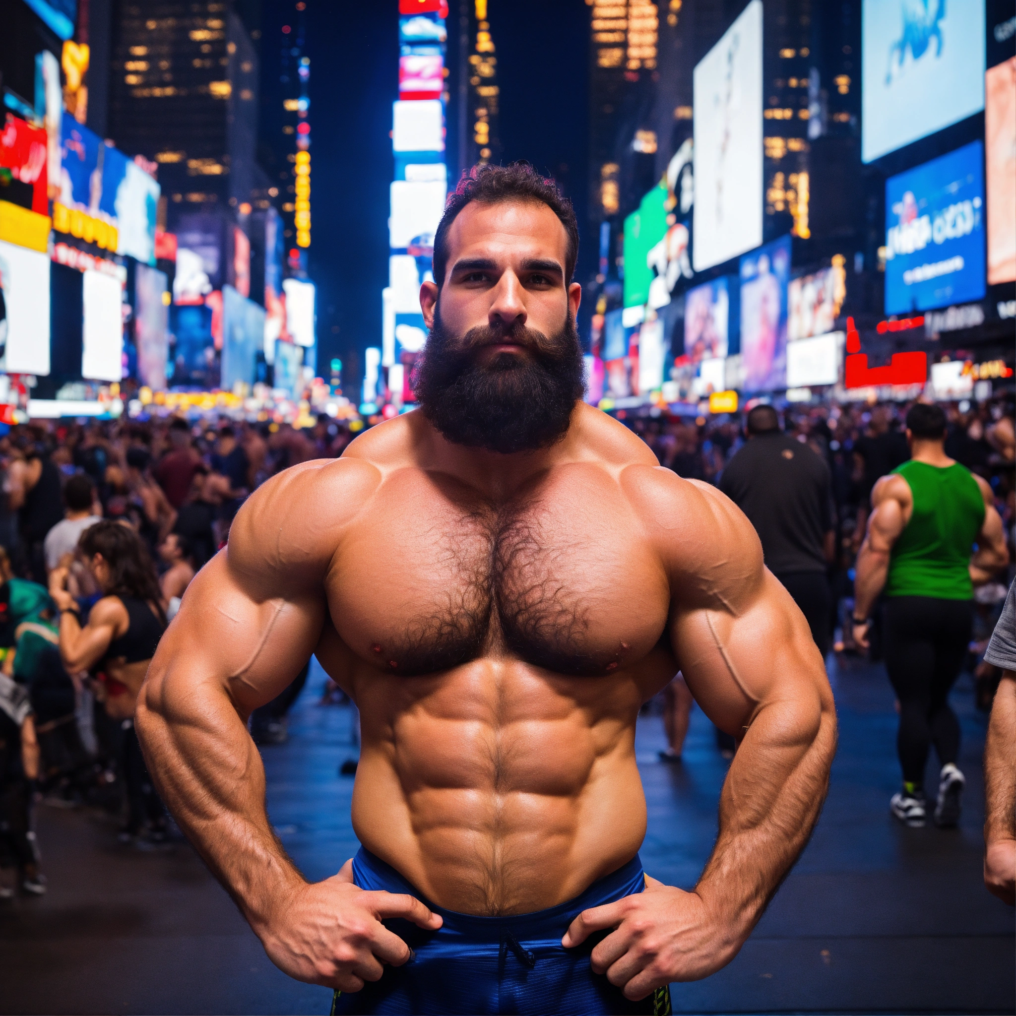 Lexica - 30-year-old hairy Israeli man with big muscles, big ...