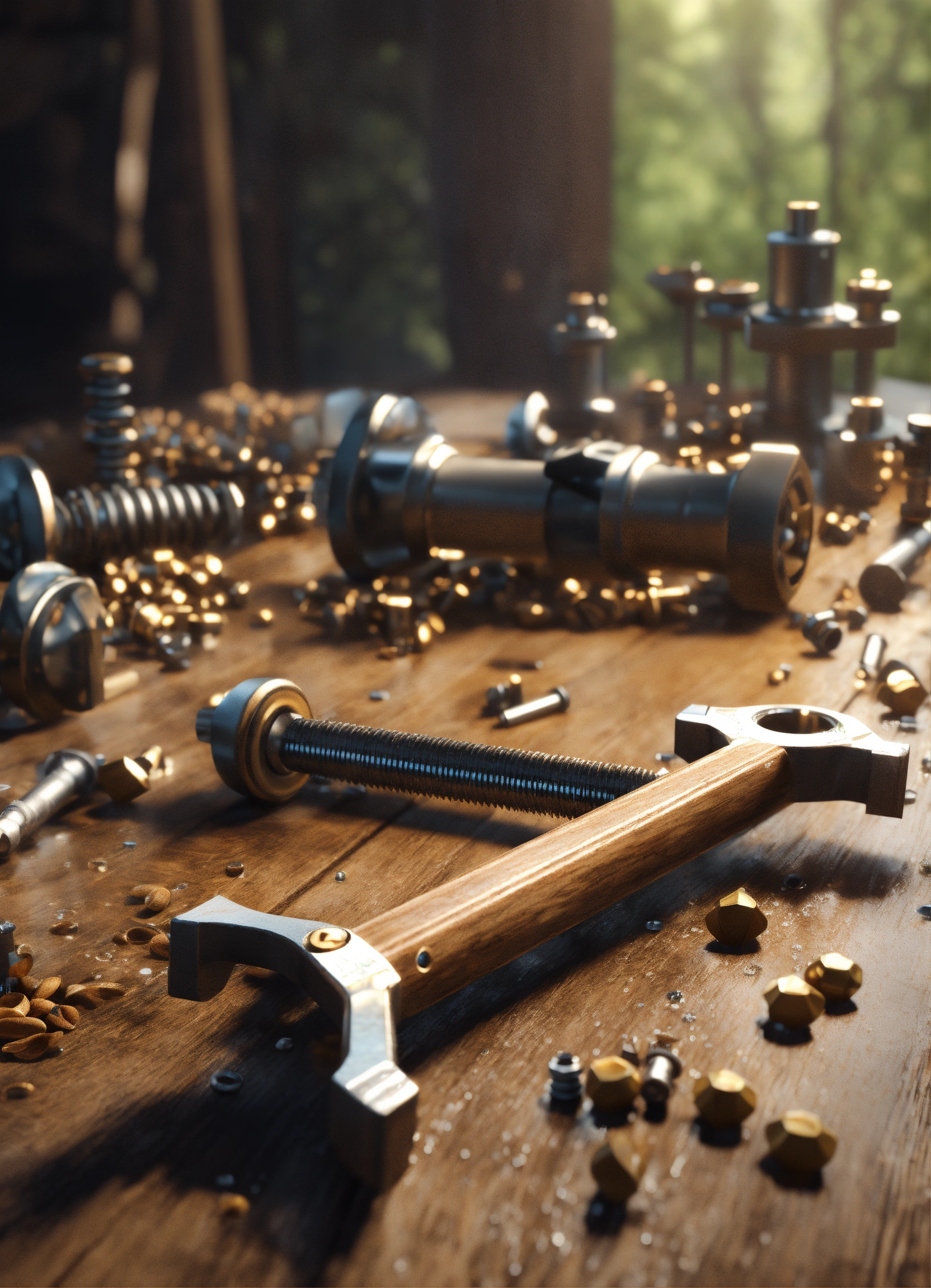 Lexica - Hand tools wrench etc floating 3d render, Acid rain made of ...