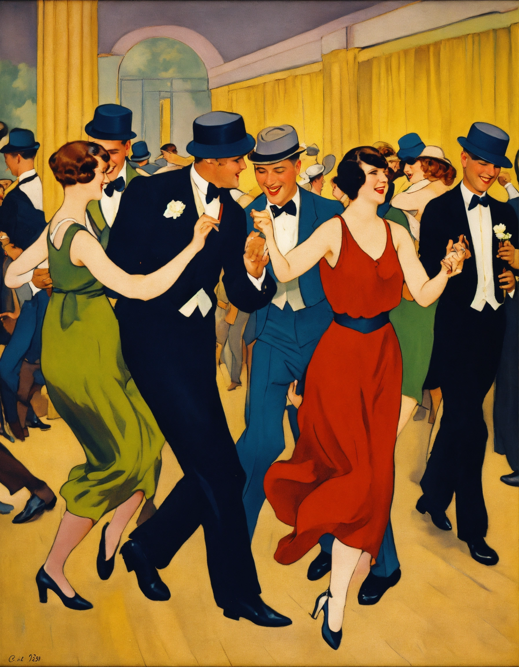 Lexica - People dancing to Swing music 1920-1930