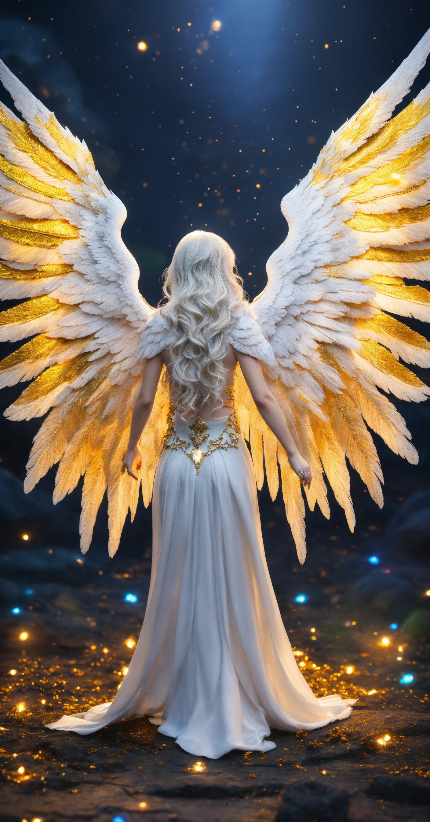 Lexica - Beautiful and perfect small angel wings in white, detailed and ...