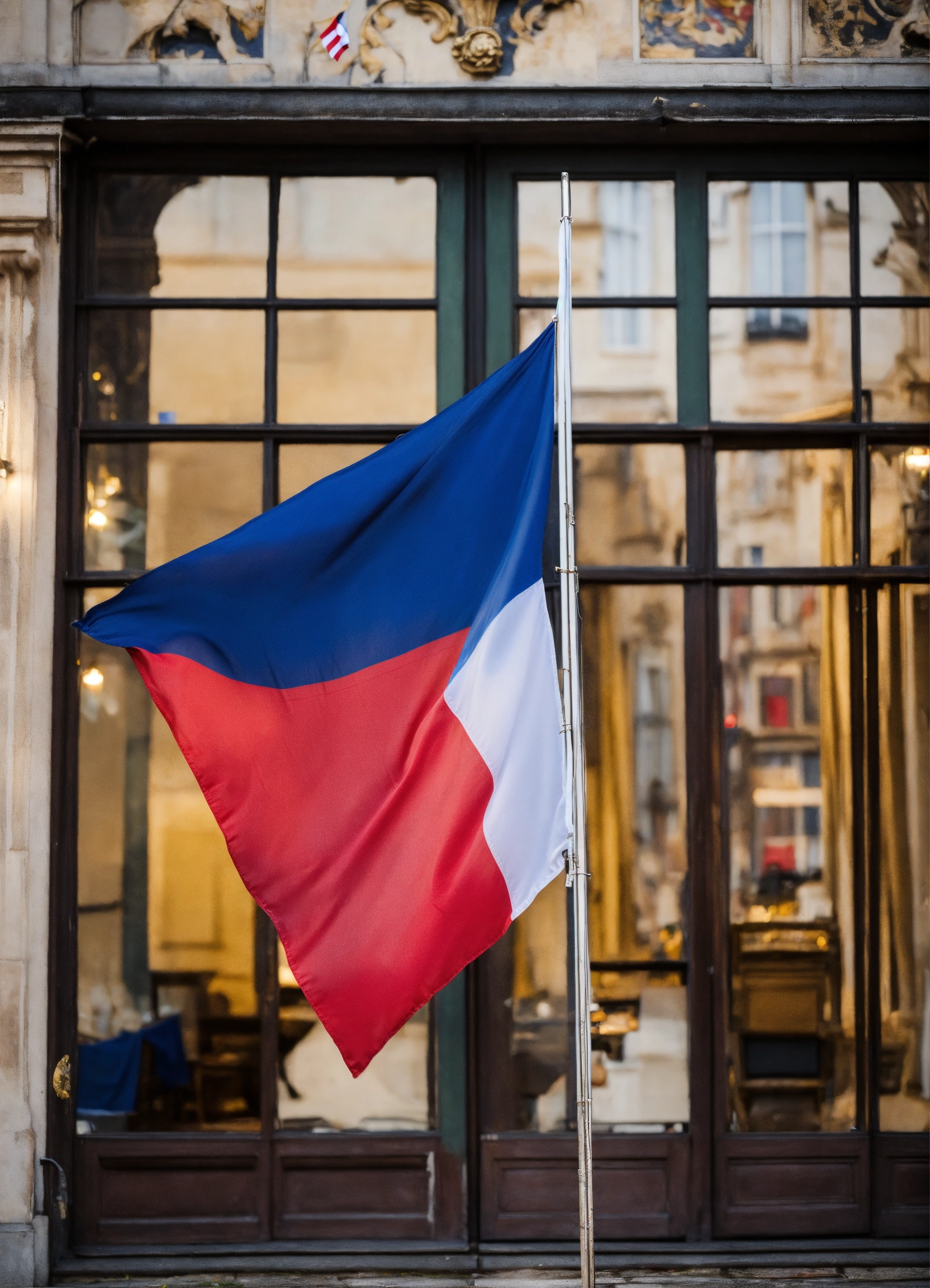 Lexica - French flag falling in tatters