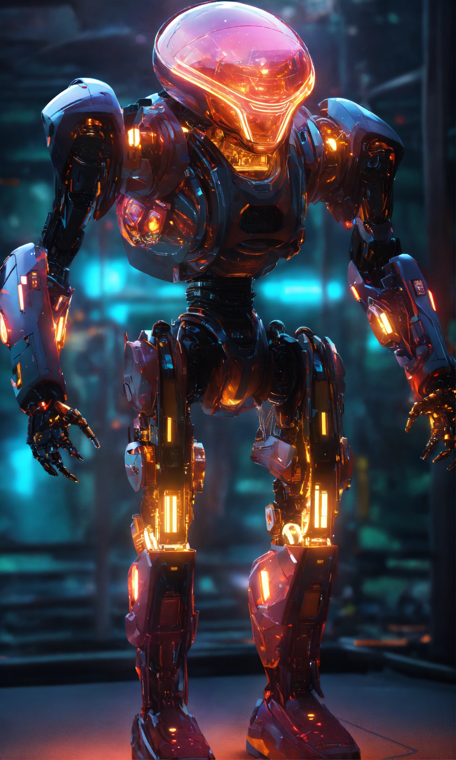 Lexica - Badass translucent polycarbonate robot that looks like an ...