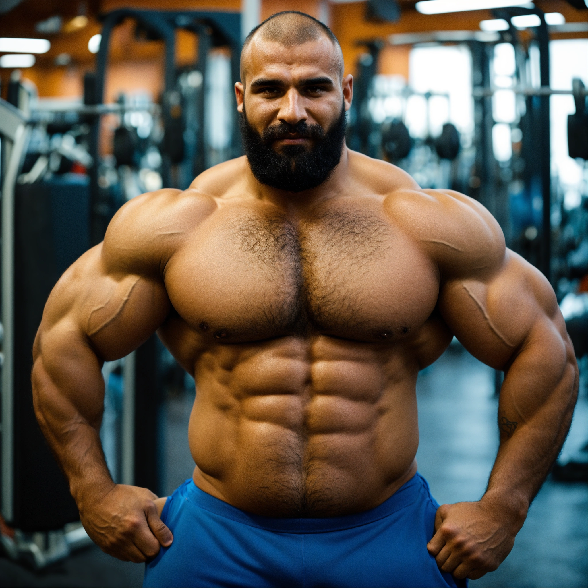 Lexica - 30-year-old hairy Algerian man with big muscles, big ...