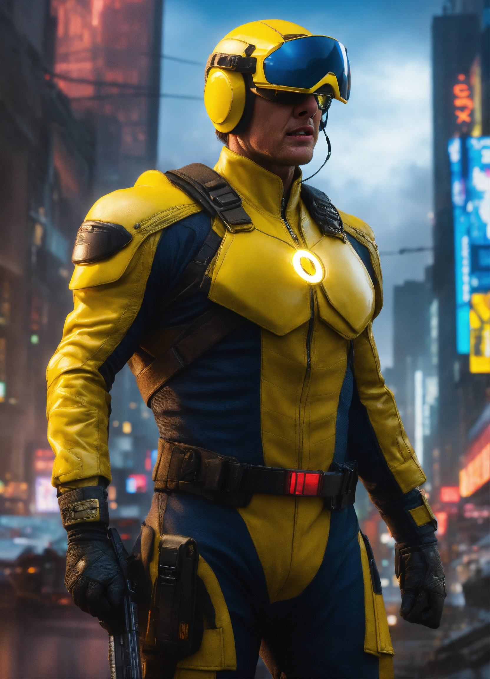 Lexica - Tom Cruise, 40 years old with CYCLOPS yellow visor designed by ...