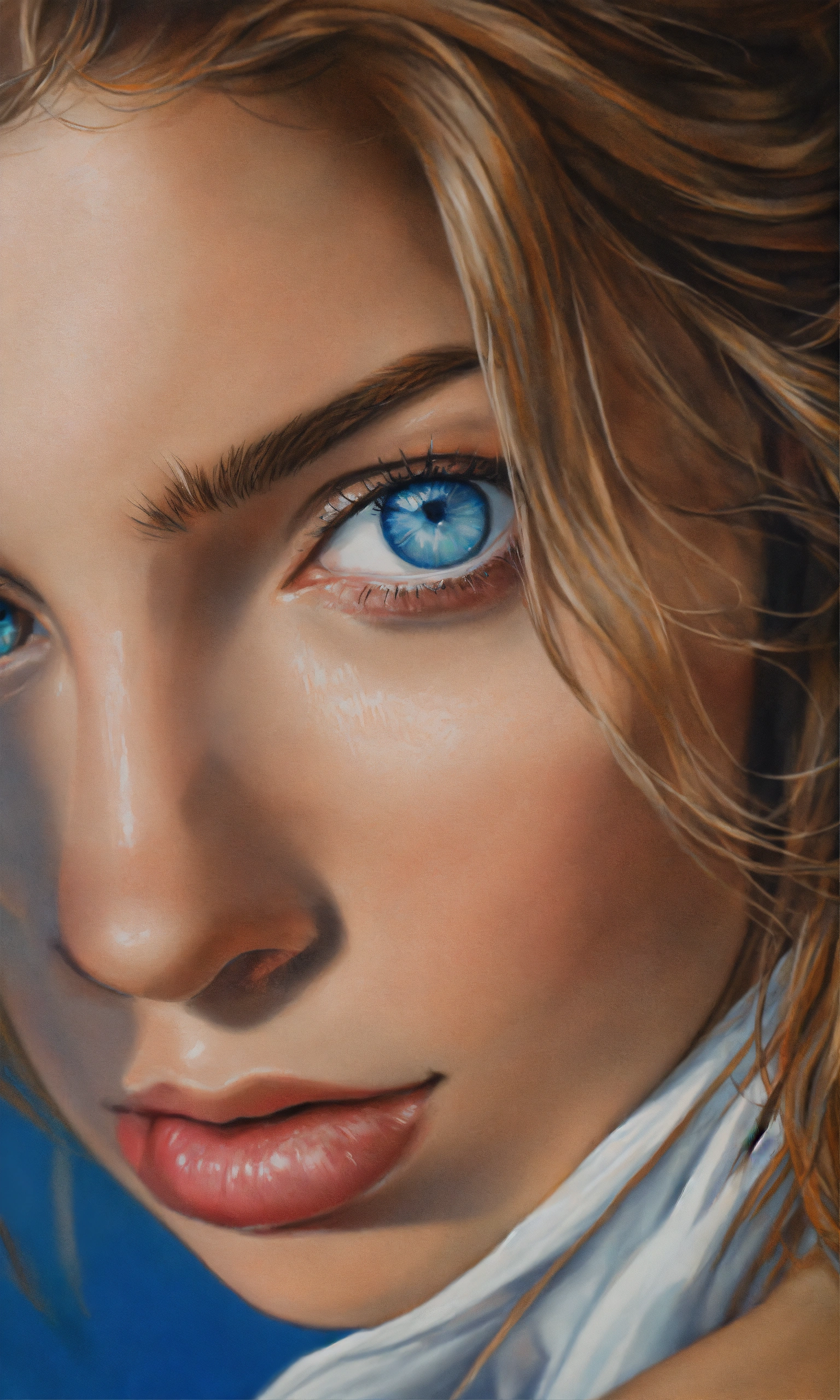 Lexica - Beautiful women, denudative, hyperrealism, very detailed blue eyes