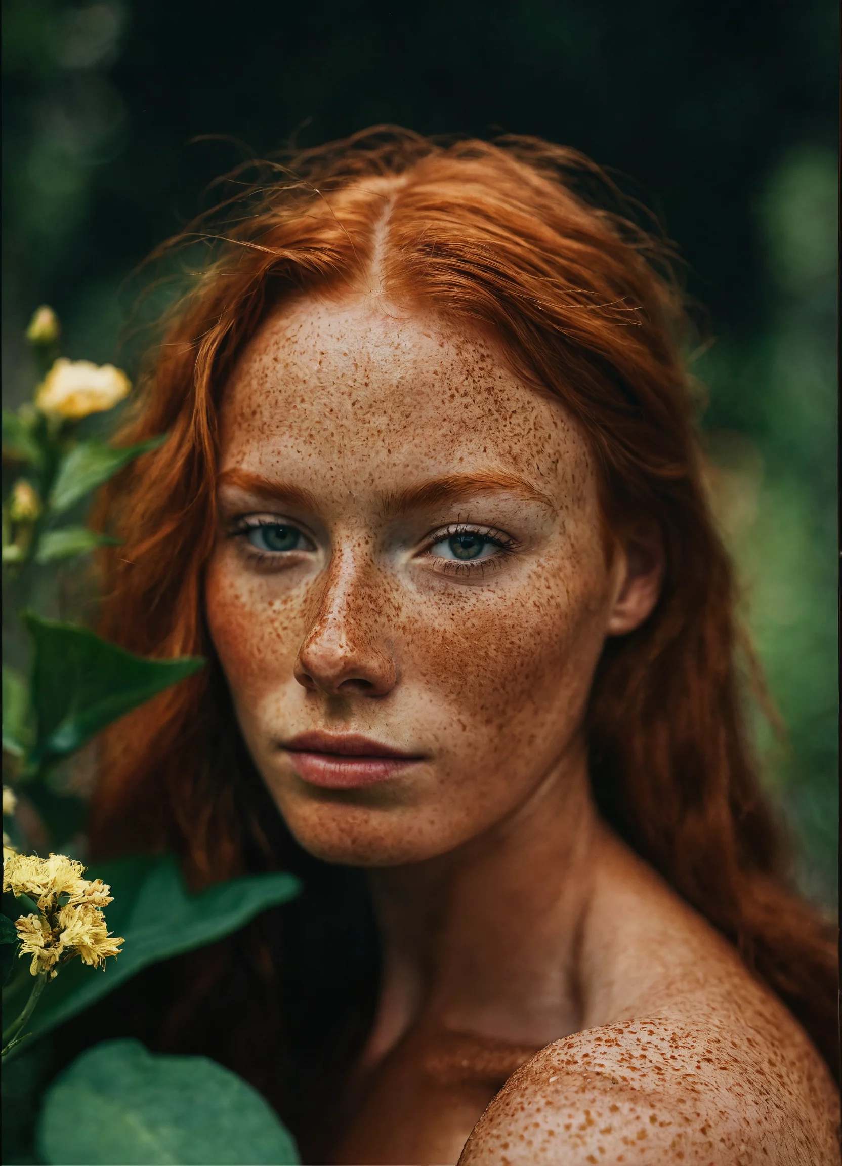 Lexica - Very beautiful ginger woman, suntanned, with freckles, raw ...