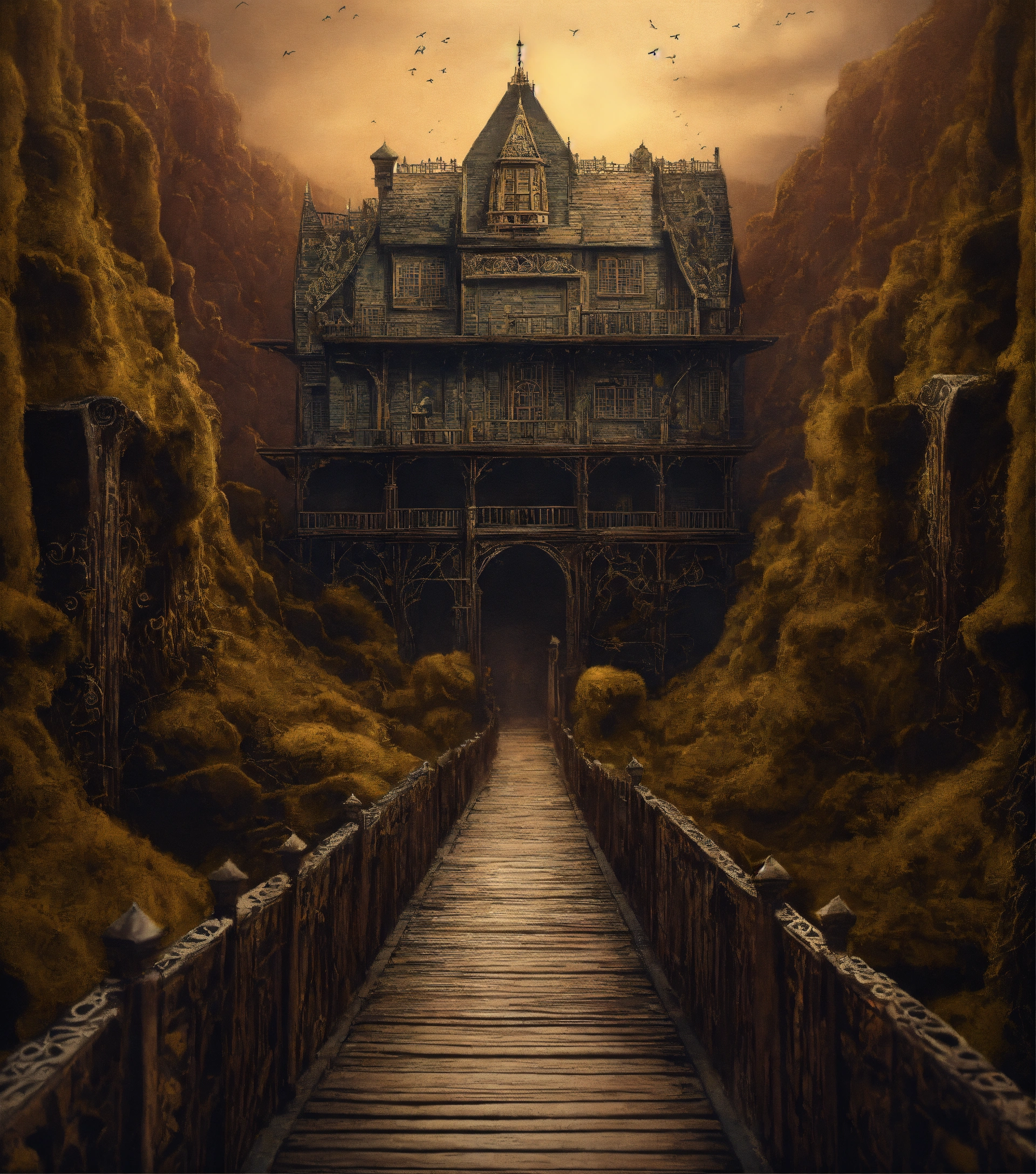 Lexica - Write the word "'Journey", ominous and eery, extremely ...