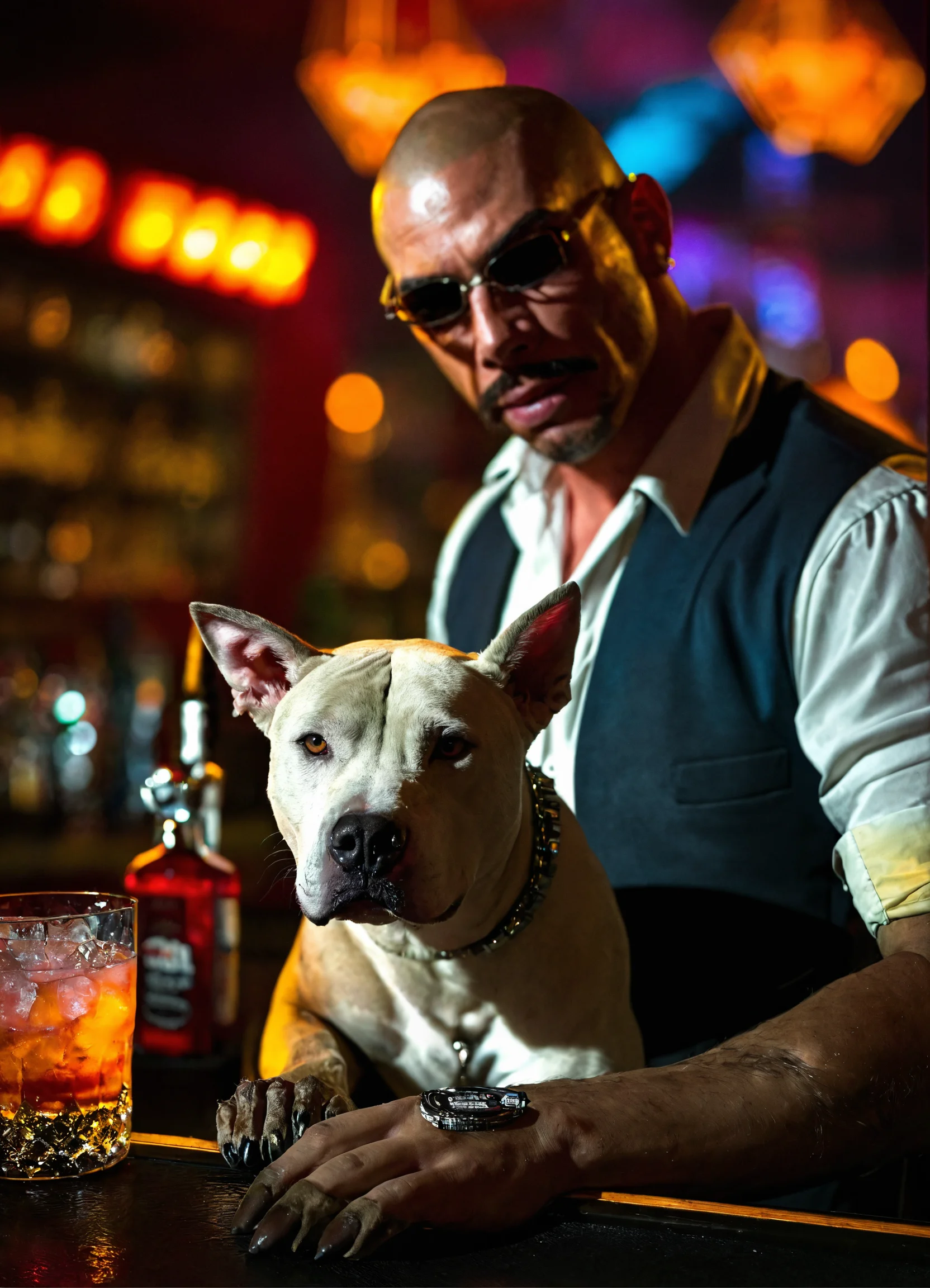 Lexica - Bartender warewolf pitbull las vegas