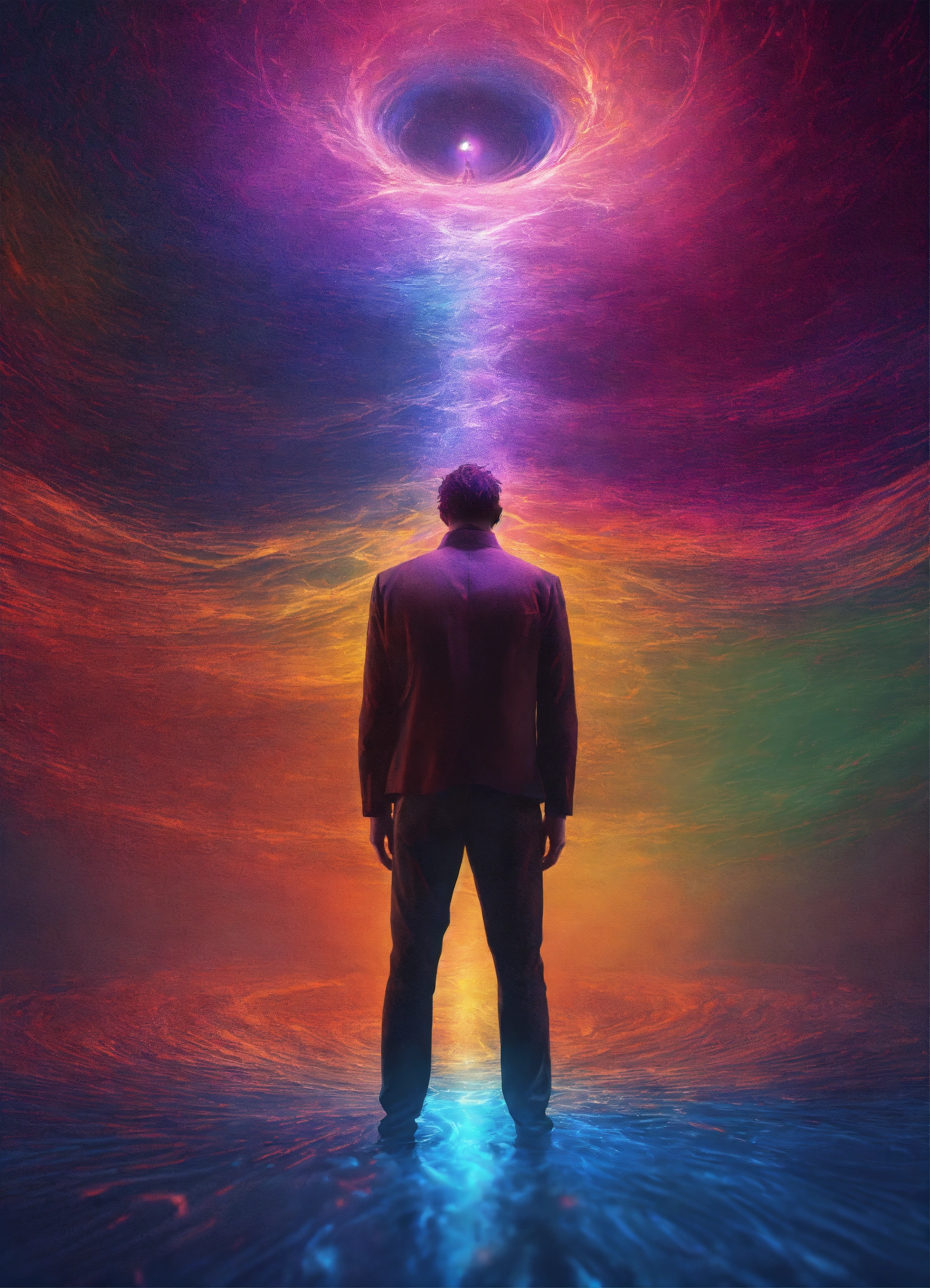 Lexica - The human soul, well built man standing looking at the camera ...