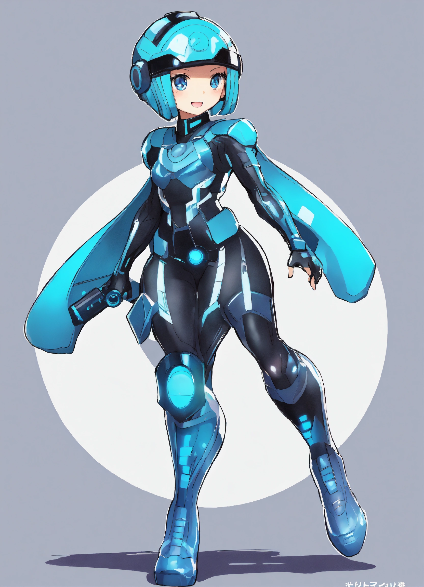 Lexica - 90s anime chibi kawaii Tron woman blue holding a disc, full ...