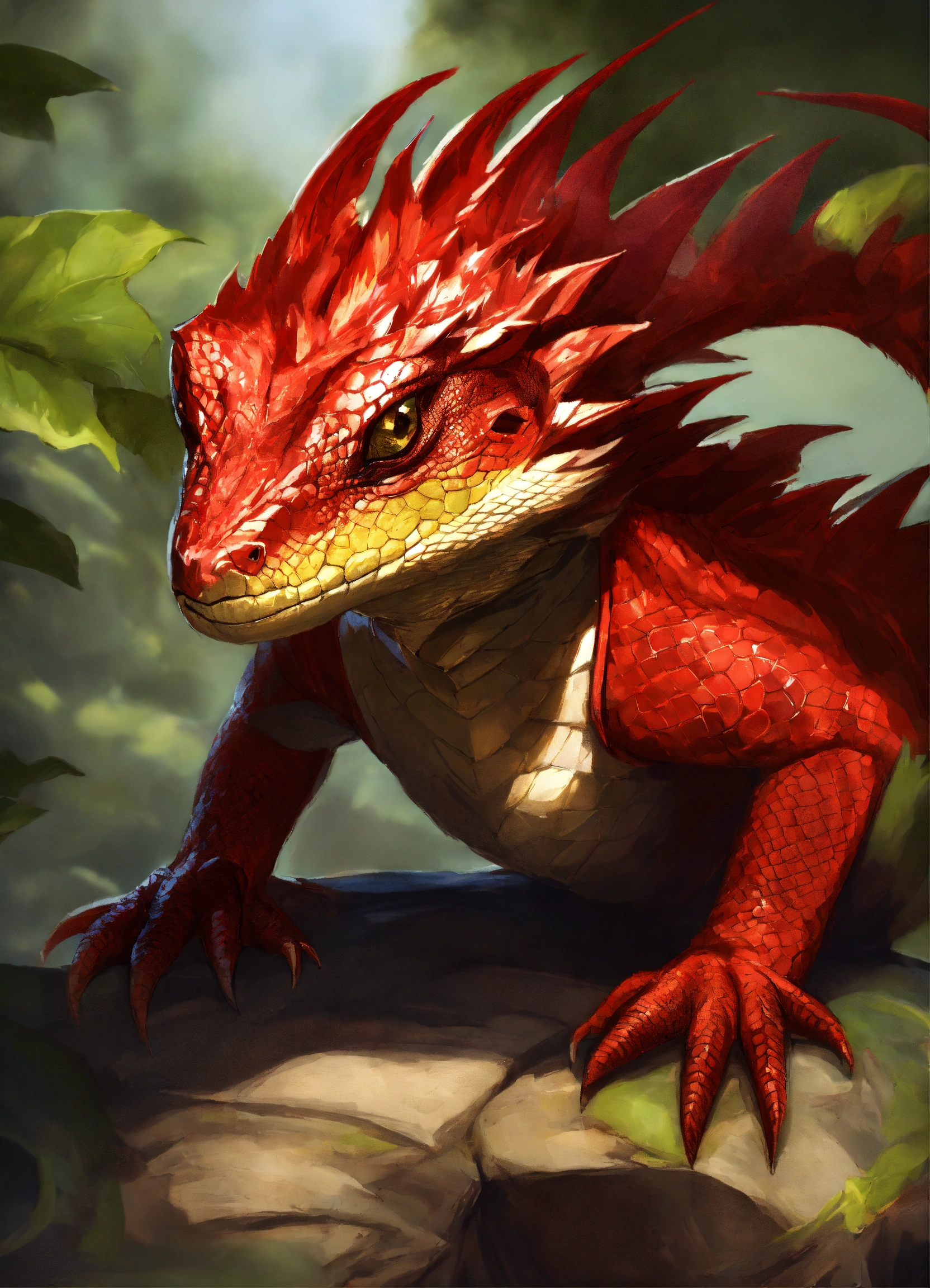 Lexica - The Red Prince, Divinity 2 red prince lizard art