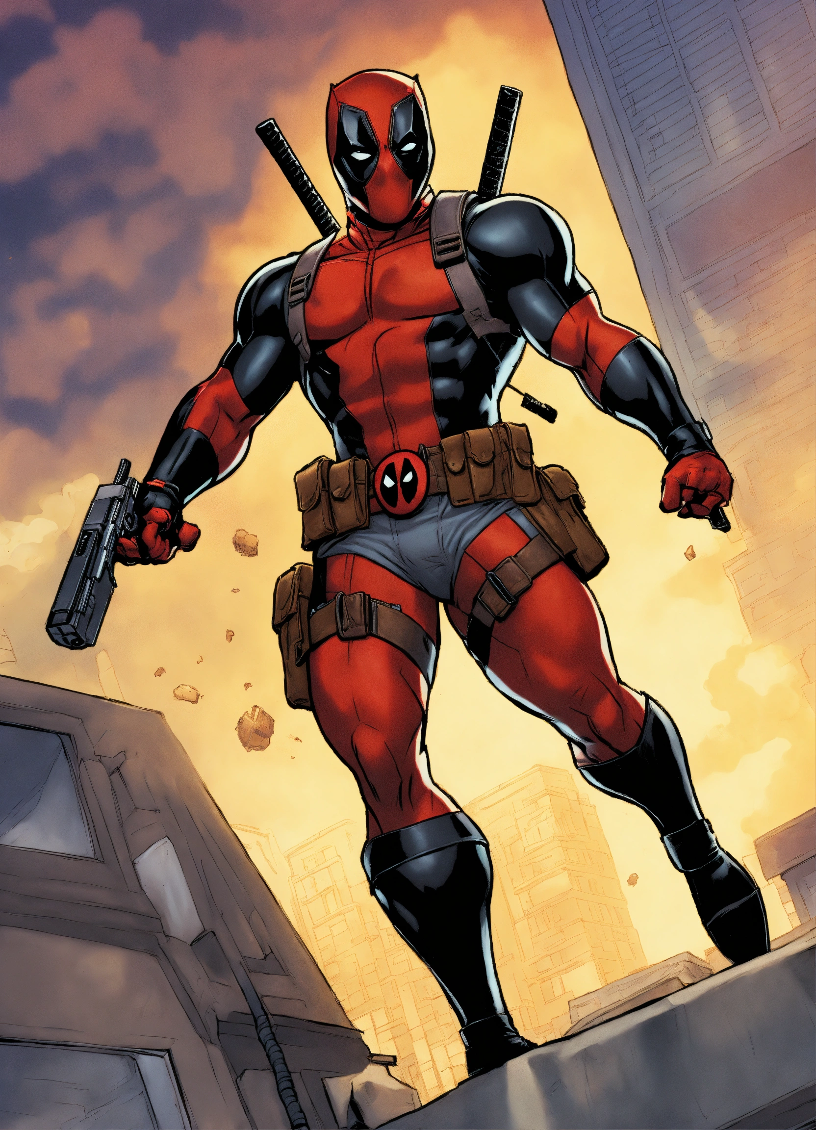 Lexica - Marvel angel dust deadpool xforce animated in action without ...