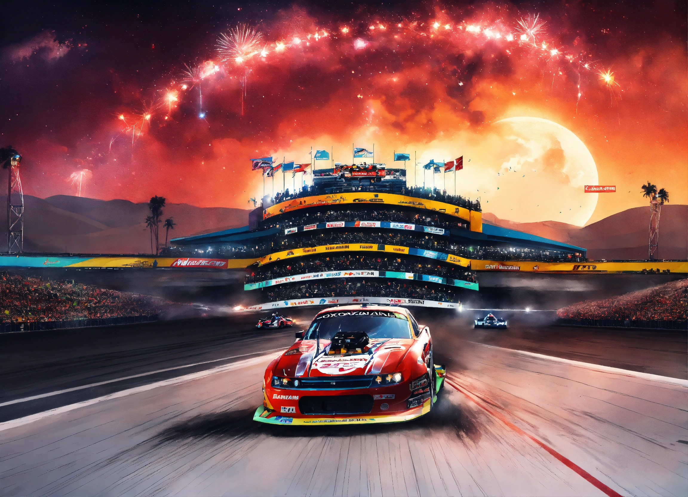 Lexica - Generate a captivating digital illustration of a Bahrain ...