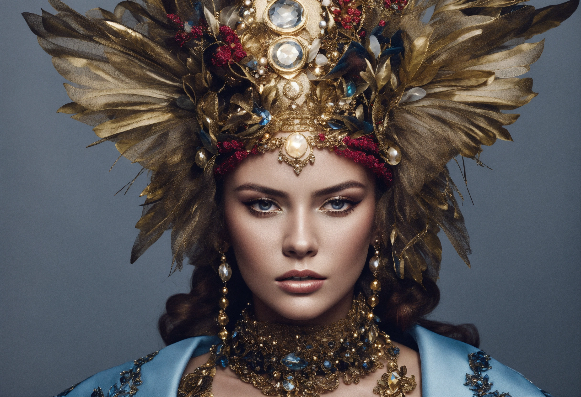 Lexica - A beautiful lightning queen, fashion portrait for VOGUE