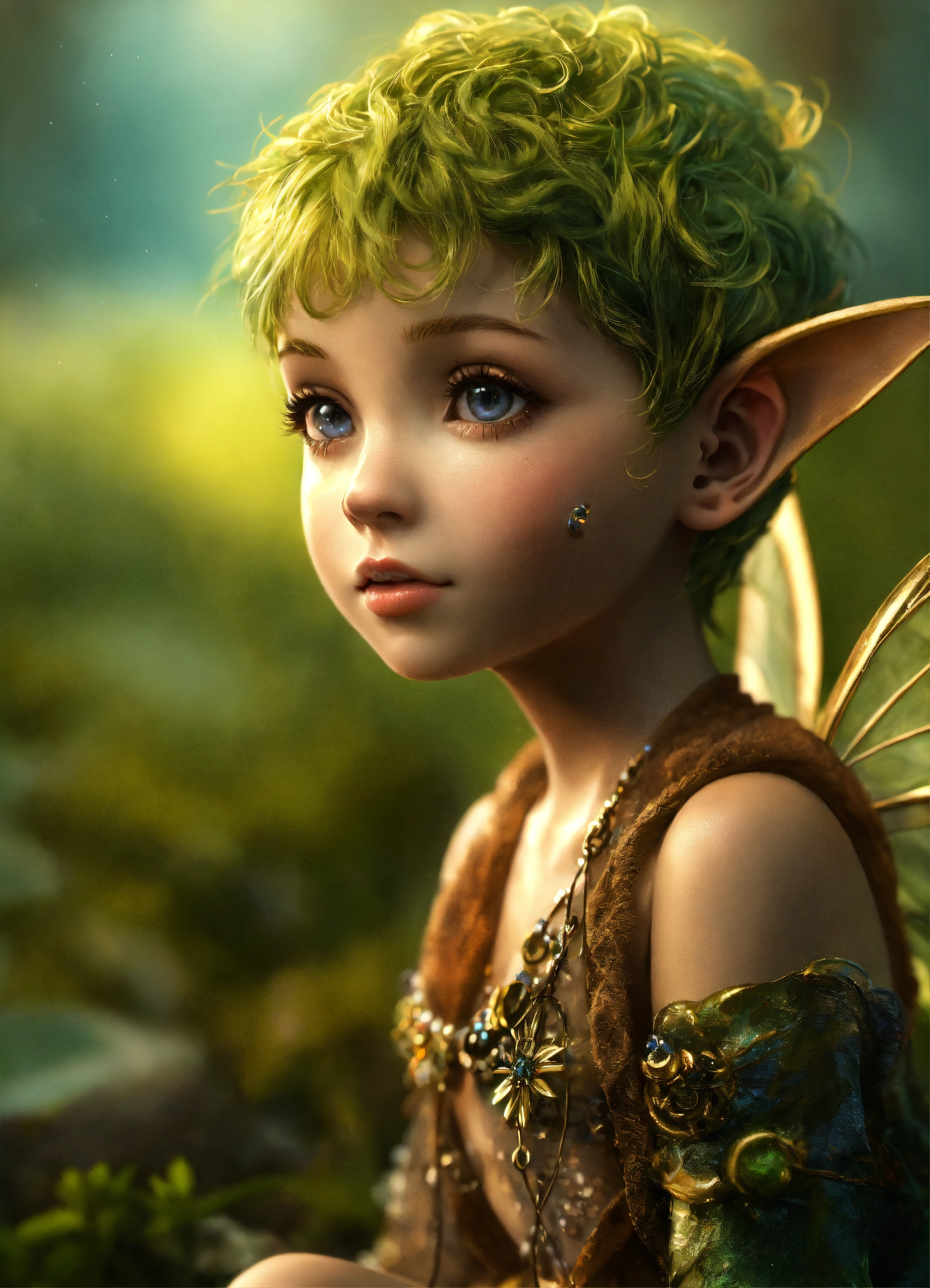 Lexica - A beautiful little pixie full body playing in a mystical world ...