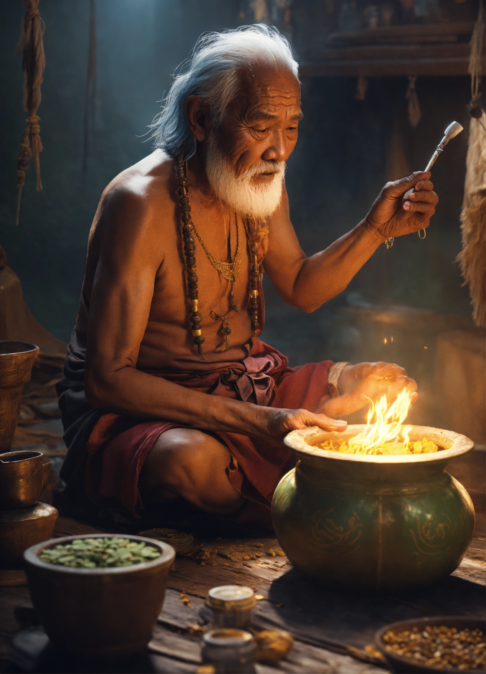 Lexica - Pilipino Albularyo dirty old man making ritual, traditional ...