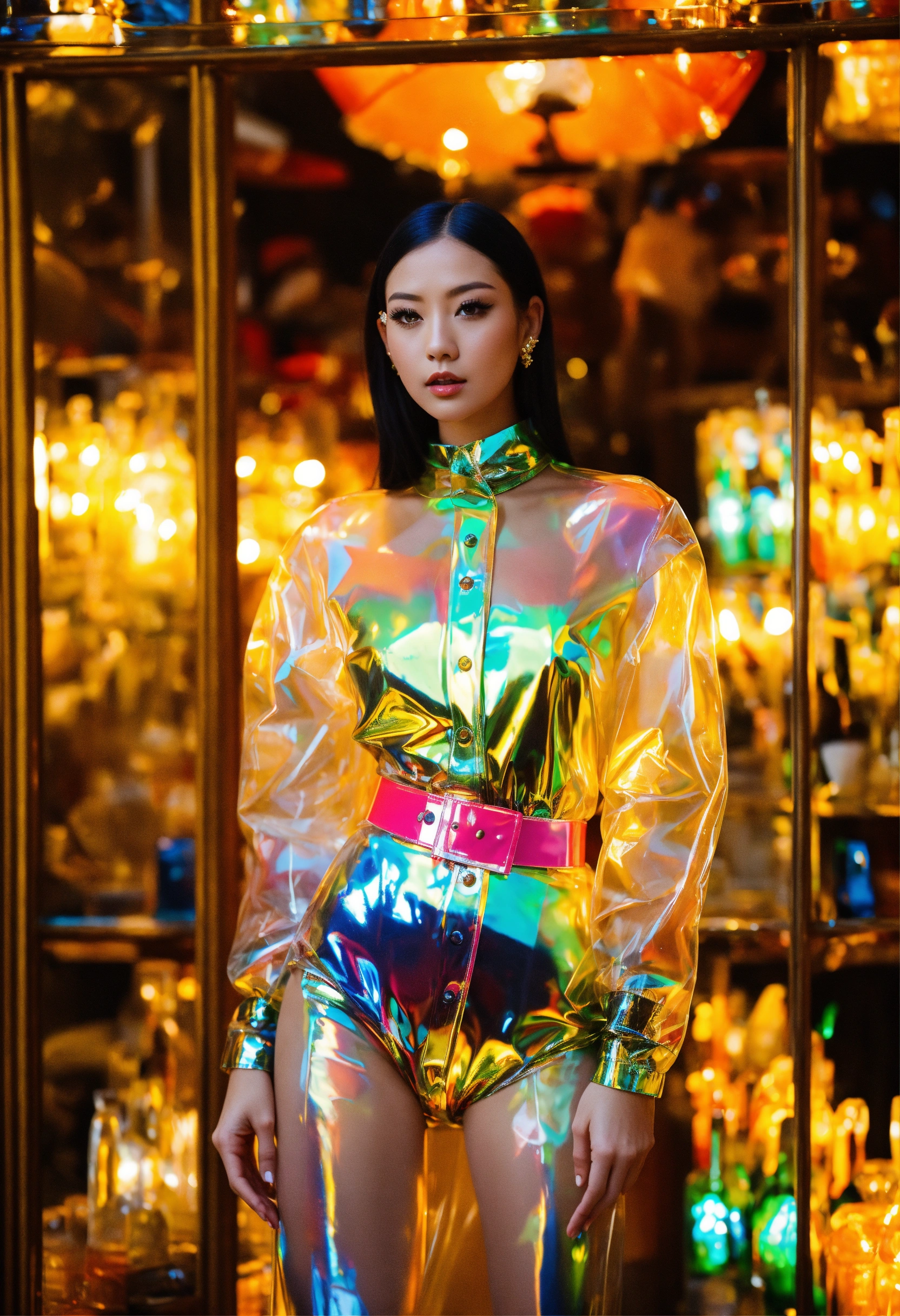 Lexica - Clear Bright Shiny Clear Plastic Outfits