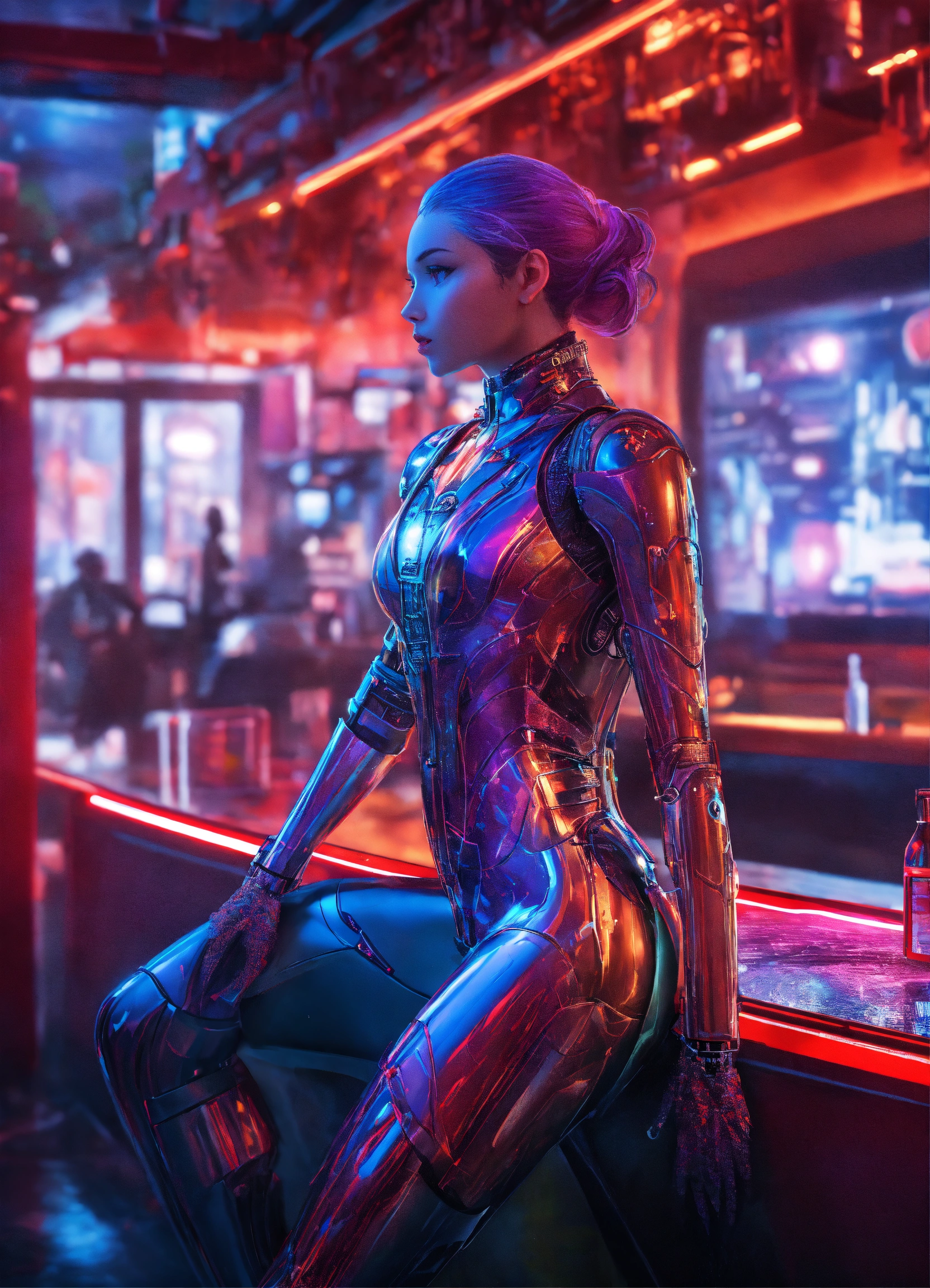 Lexica - Hyperrealistic image of a female cybernetically enhanced ...