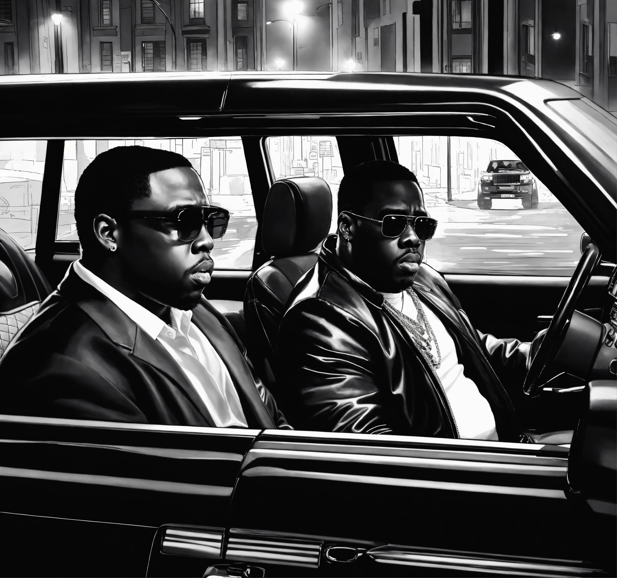 Lexica - Interior view Pop art, hyperrealist portrait of black rapper ...