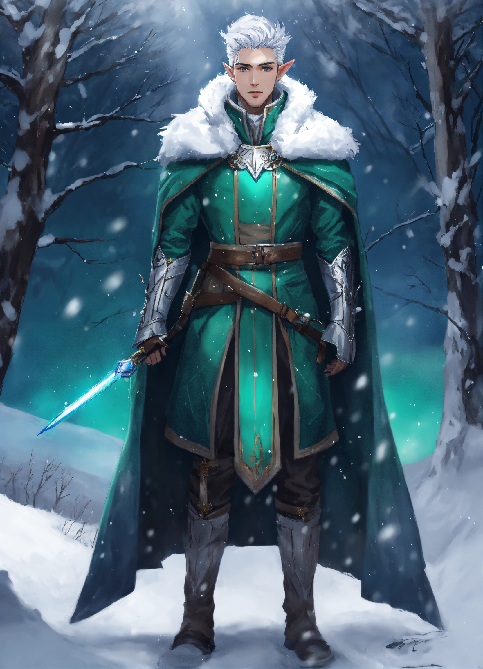 Lexica - Full body drawing of a sci fi high elf, royalty, futuristic ...