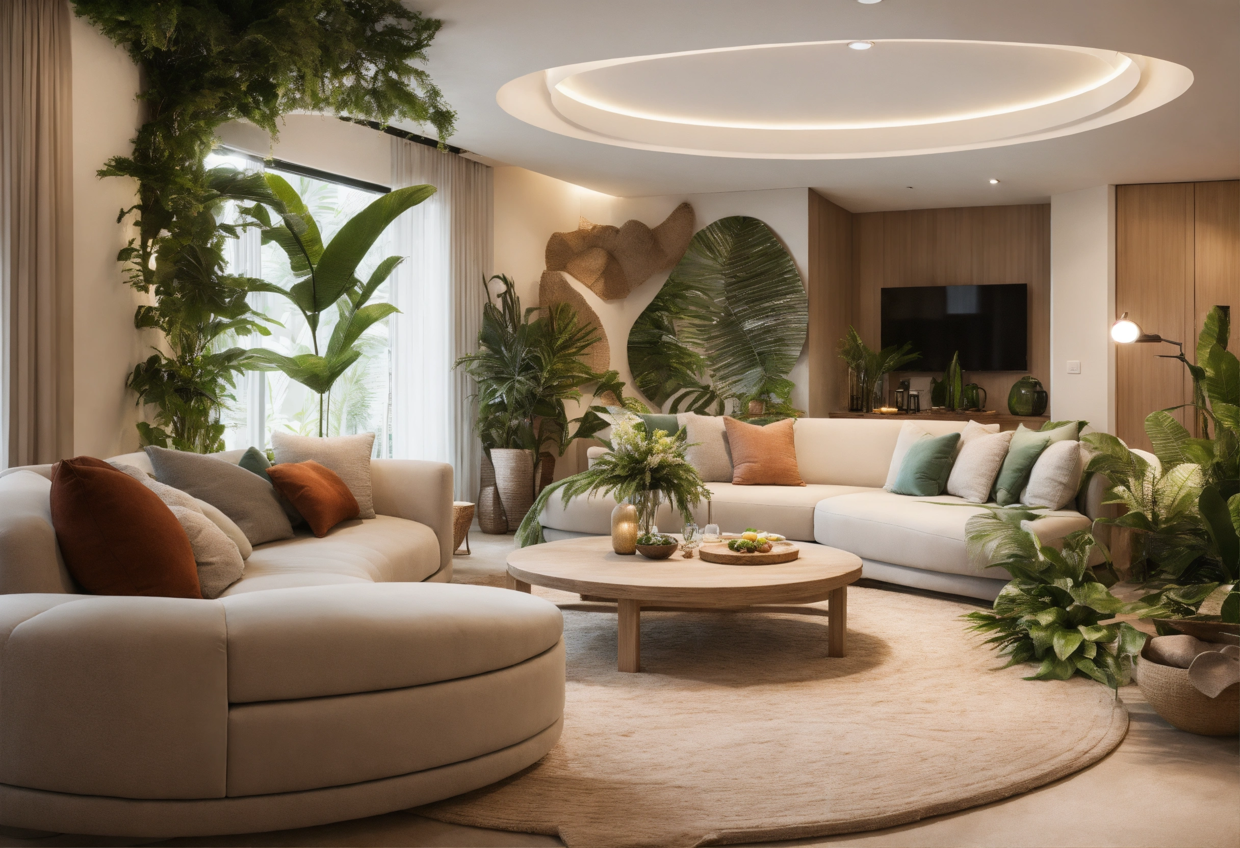 Lexica - Modern take on upscale bali inspired small condo white round ...