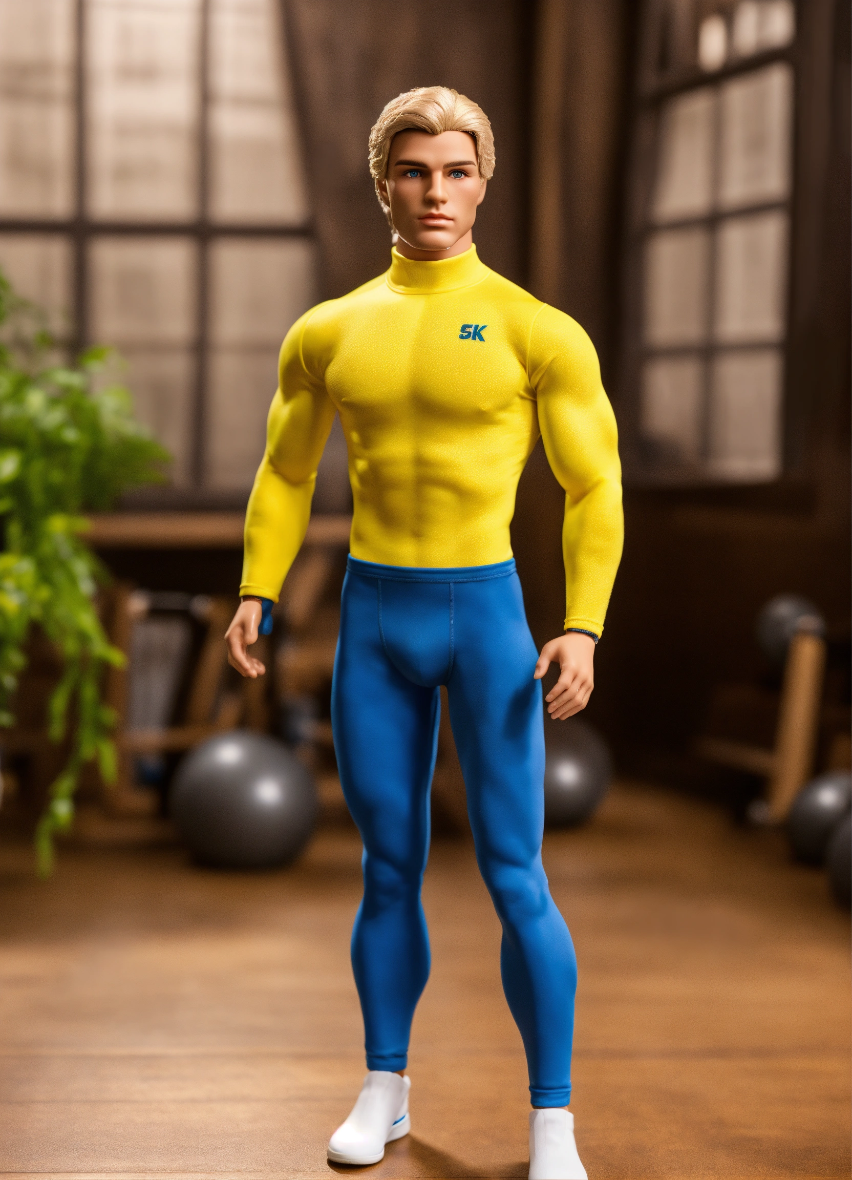 Lexica - Male ken doll , gym Lycra wear from seventies , perfect hands ...