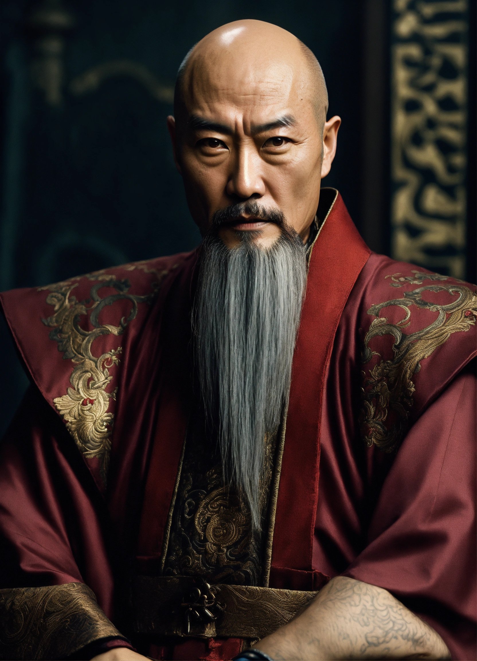 Lexica - An bald and long Chinese like beard and moustauchr Ken ...