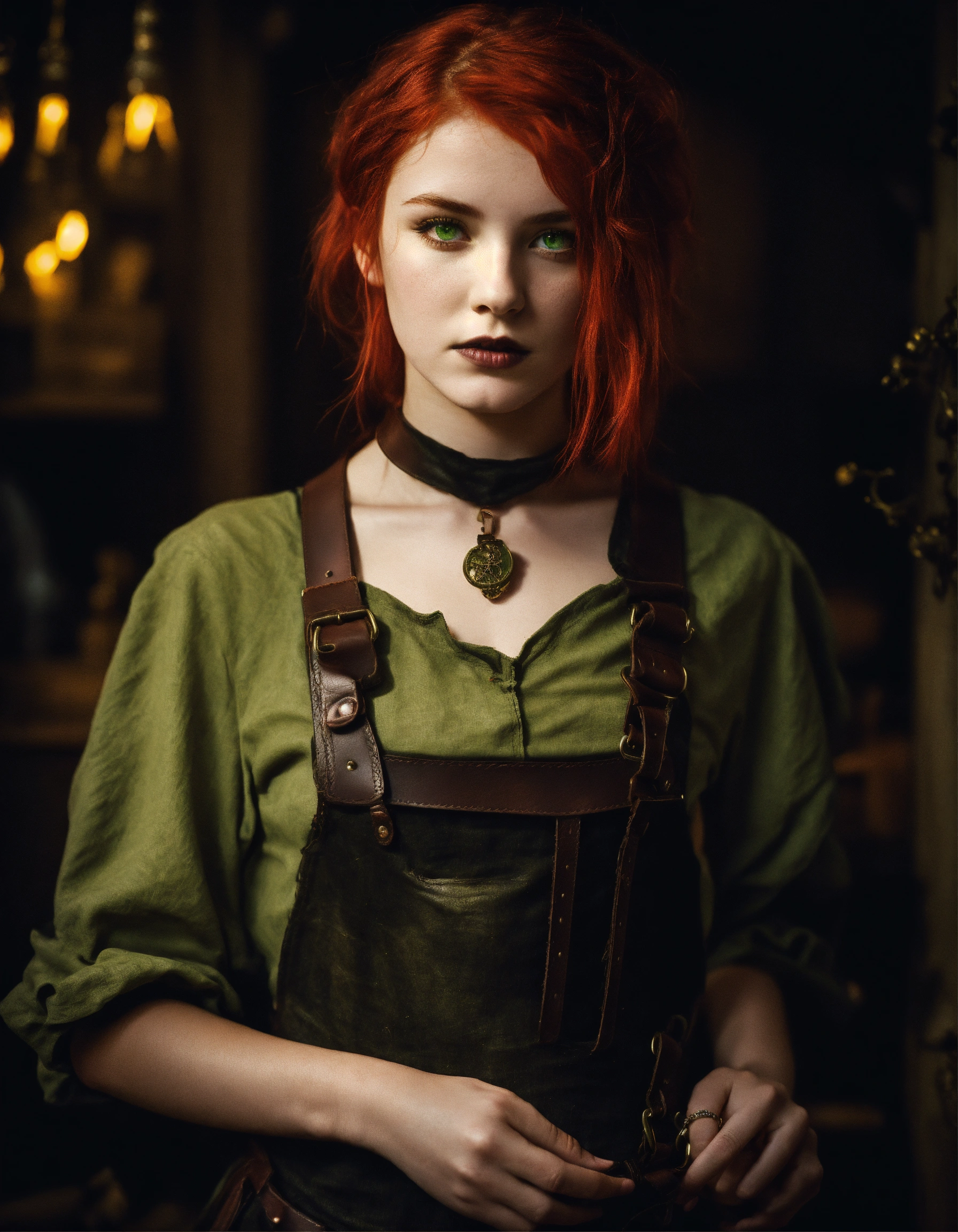 Lexica - Body portrait, 15 years old lightly clad goth girl alchemist ...