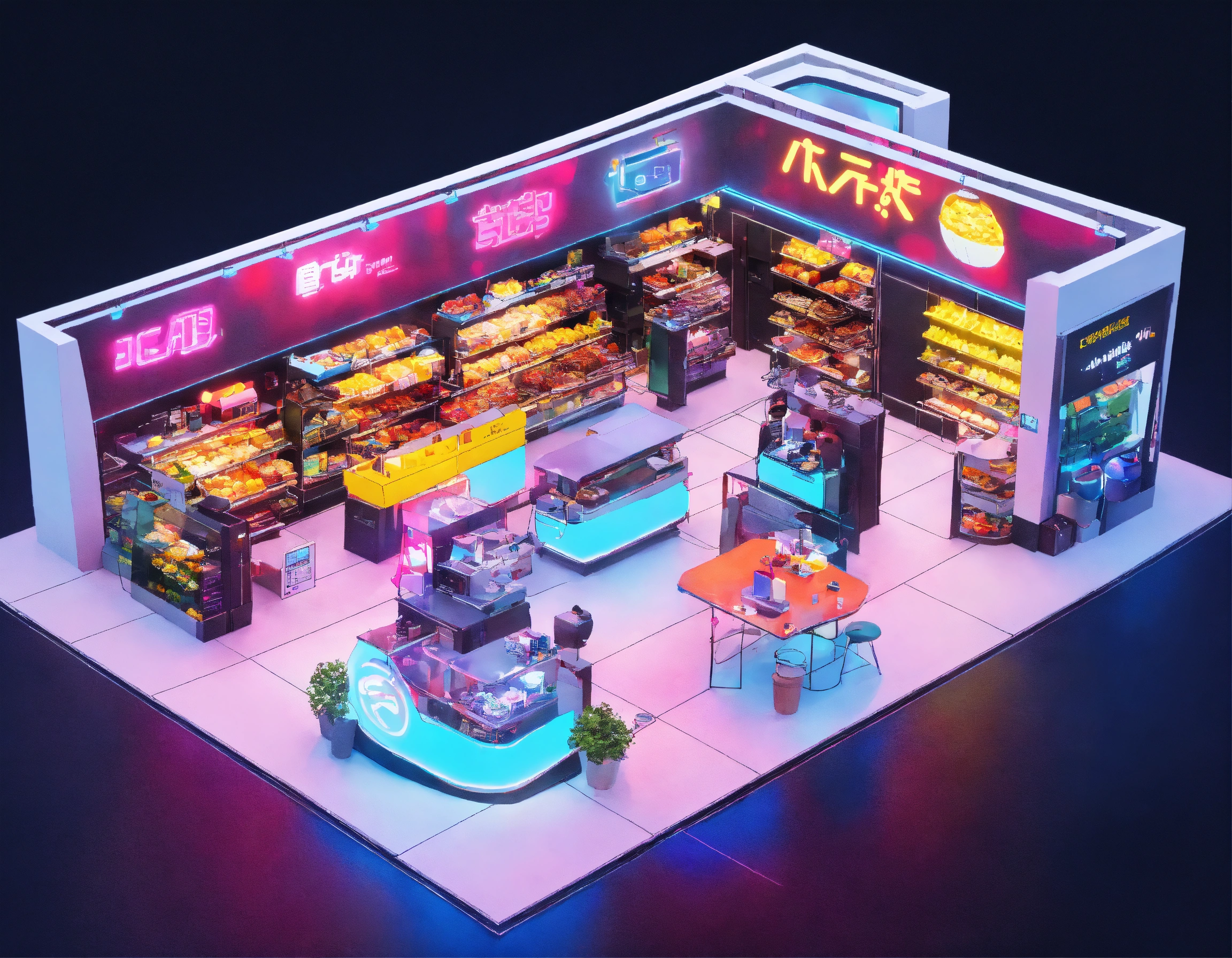 Lexica - A retail shop, food center, comfortable dining area, shop ...