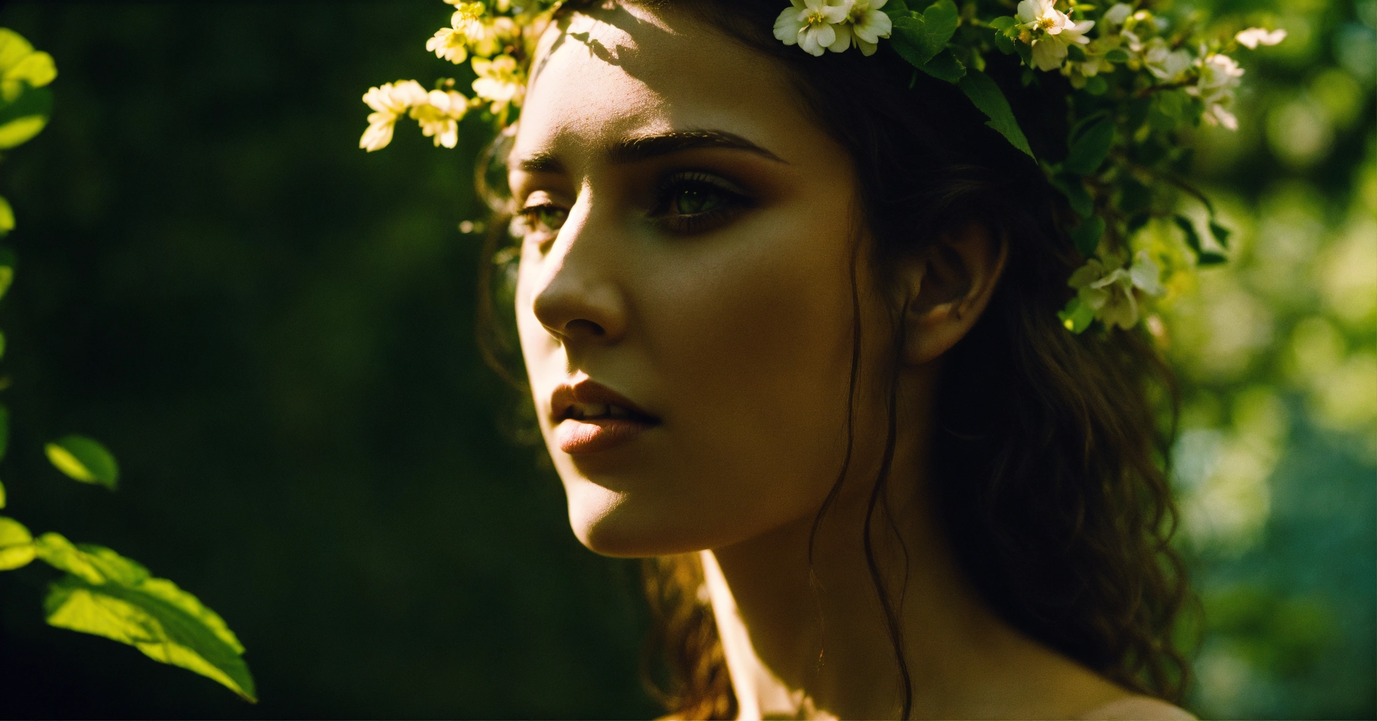 Lexica - A beautiful flower dryad growing from ash in an ancient city ...