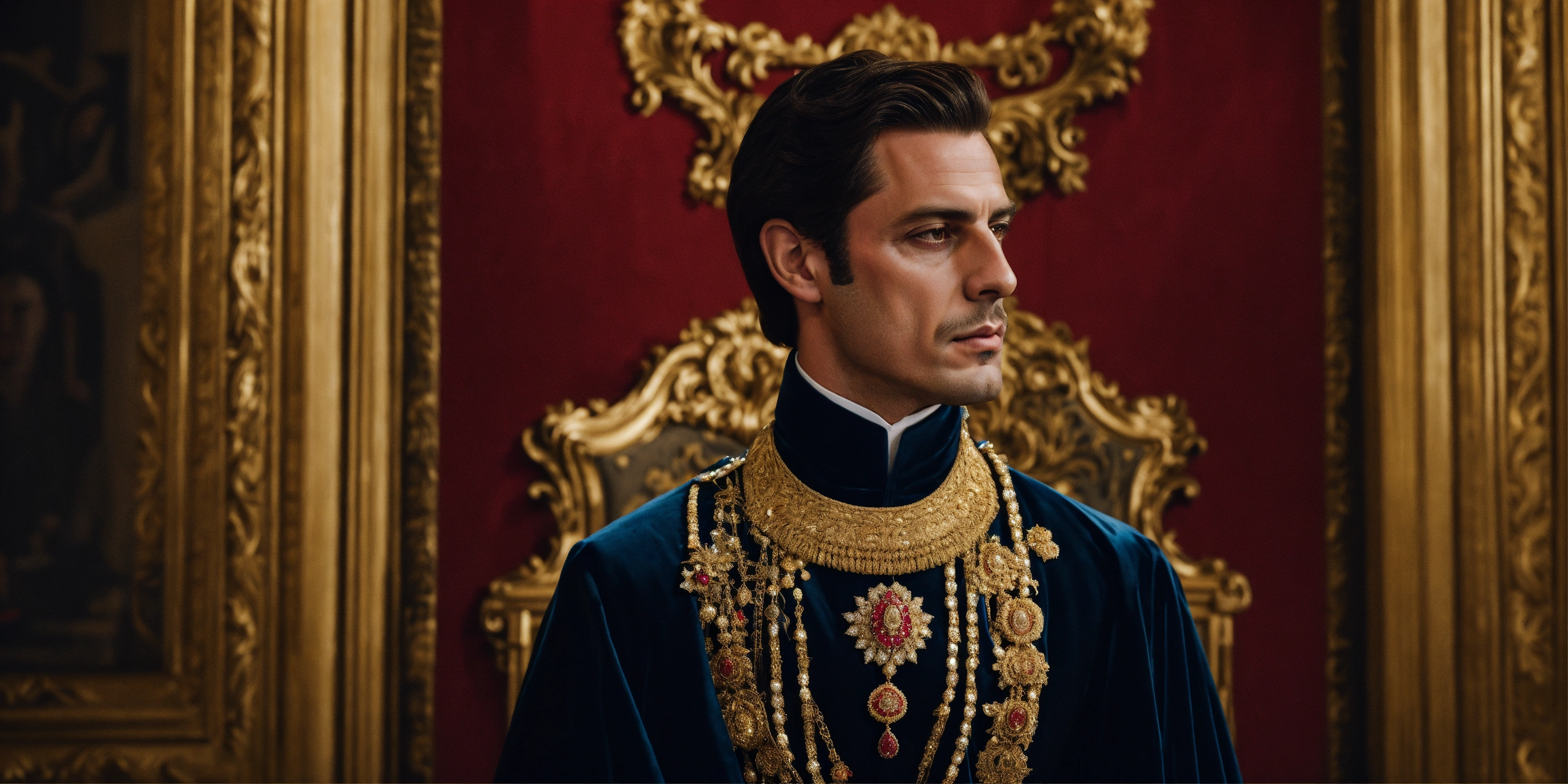 Lexica - Sinister portrait of a young and handsome evil French emperor ...