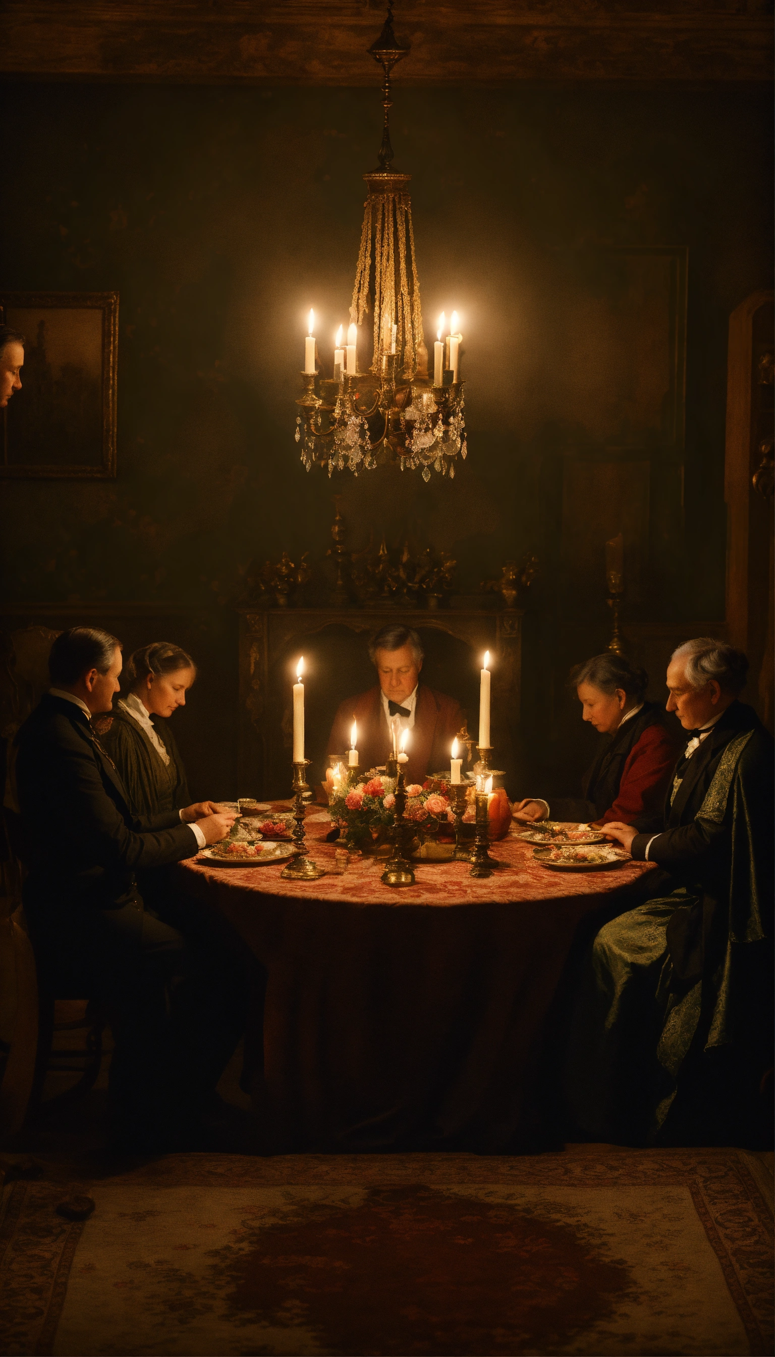 Lexica - 04 adults from the 19th century sitting hand in hand at a ...