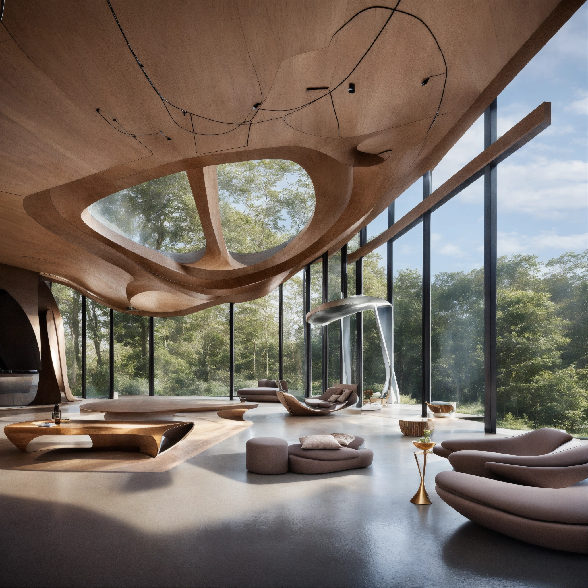 Lexica - ZAHA HADID LUXURY INTERIOR PENTH HOUSE AT FOREST by the ocean ...