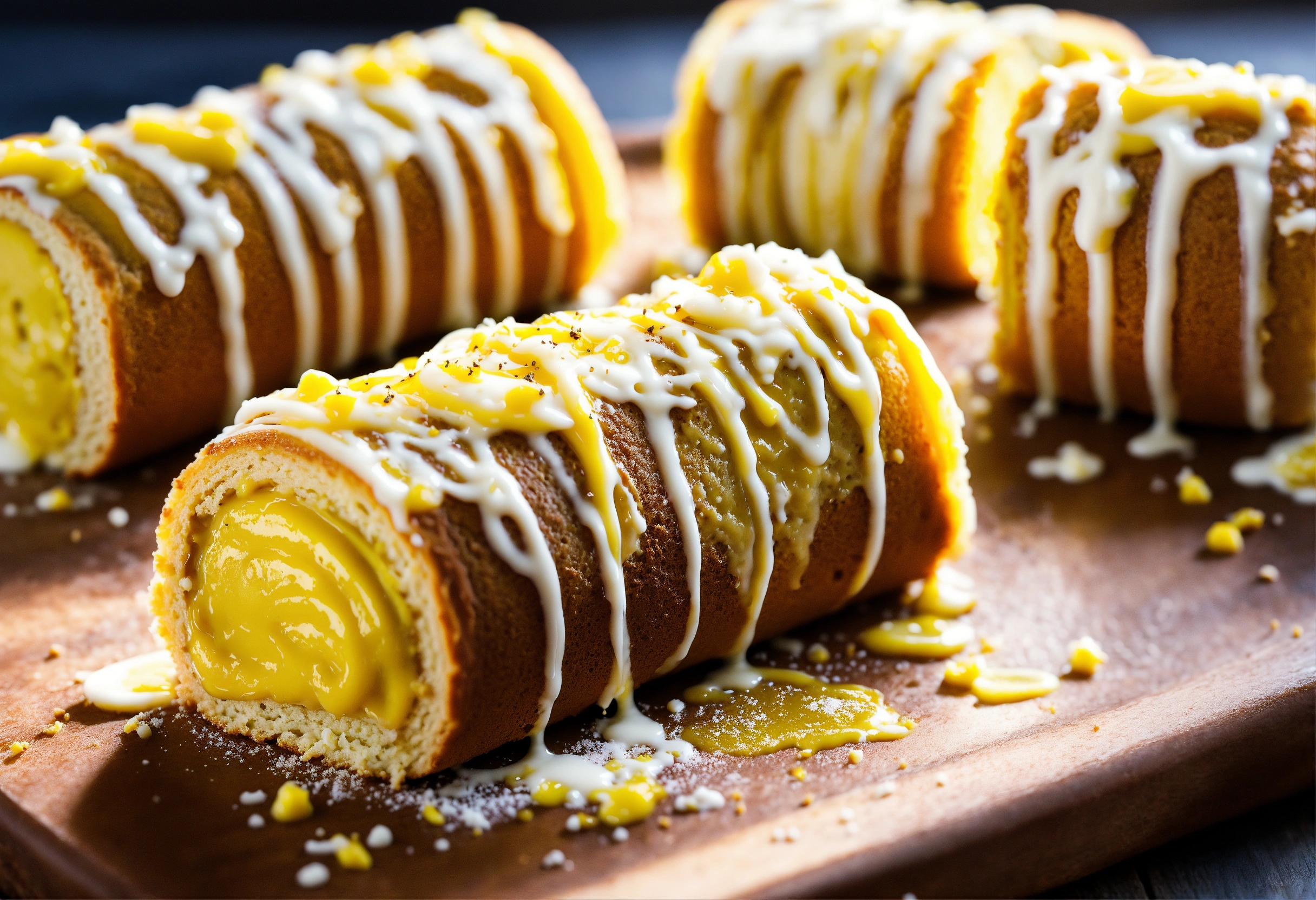 Lexica - Capture the essence of a swiss roll with lemon curd in a ...