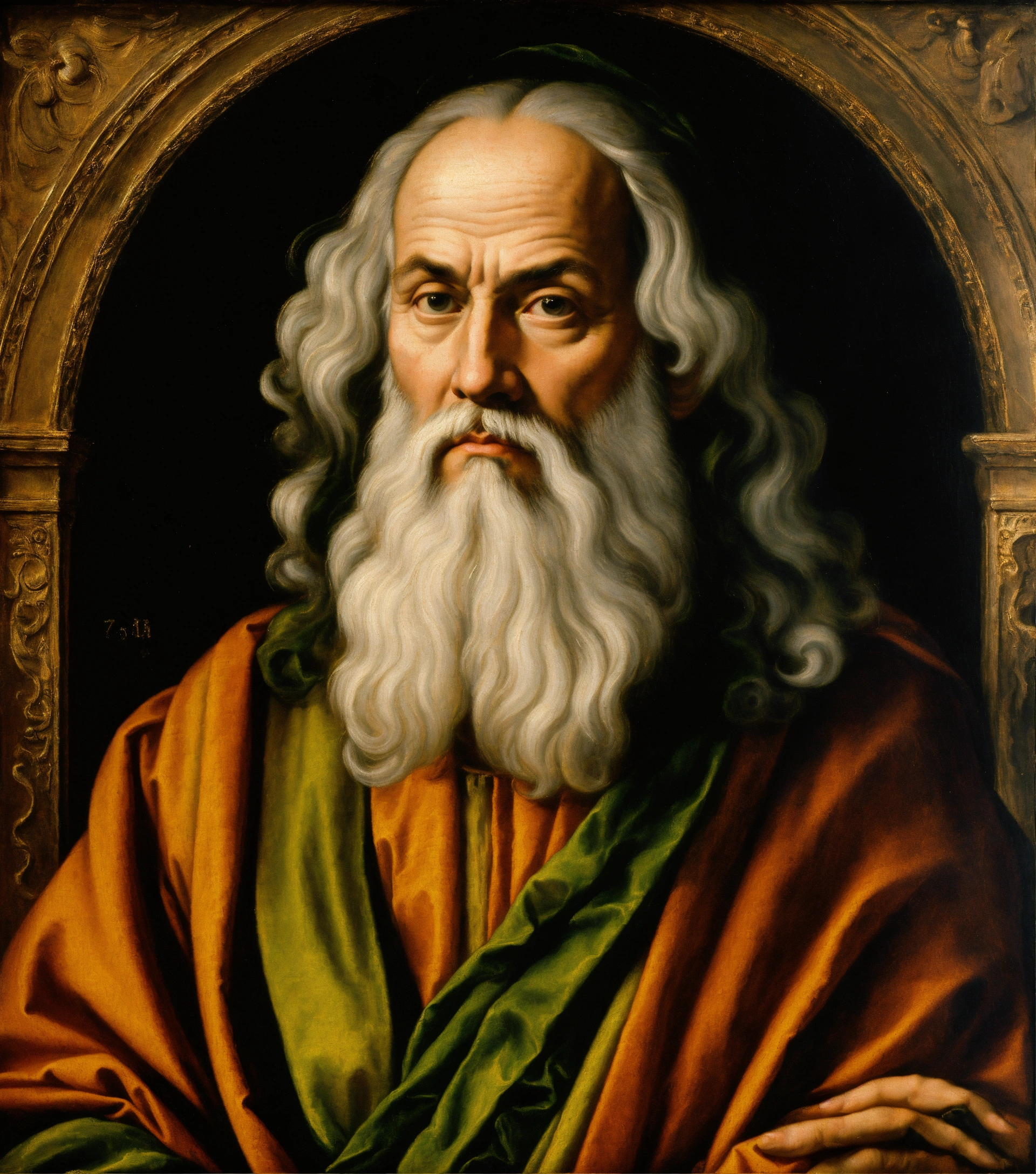 Lexica - Renaissance portrait painting of the old prophet ezekiel