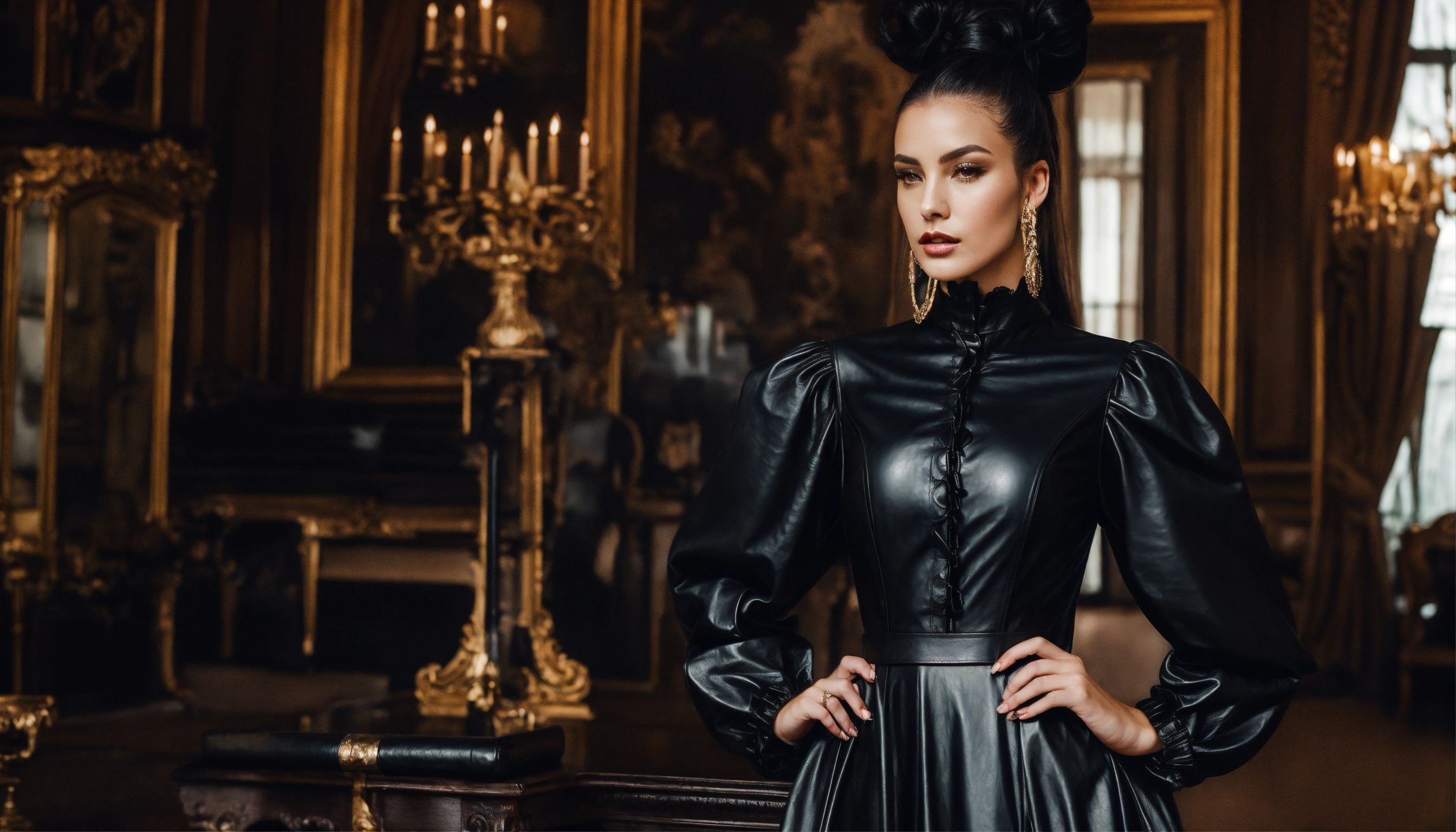 Lexica - Two stunning arrogant seductress women fashion model, strict ...