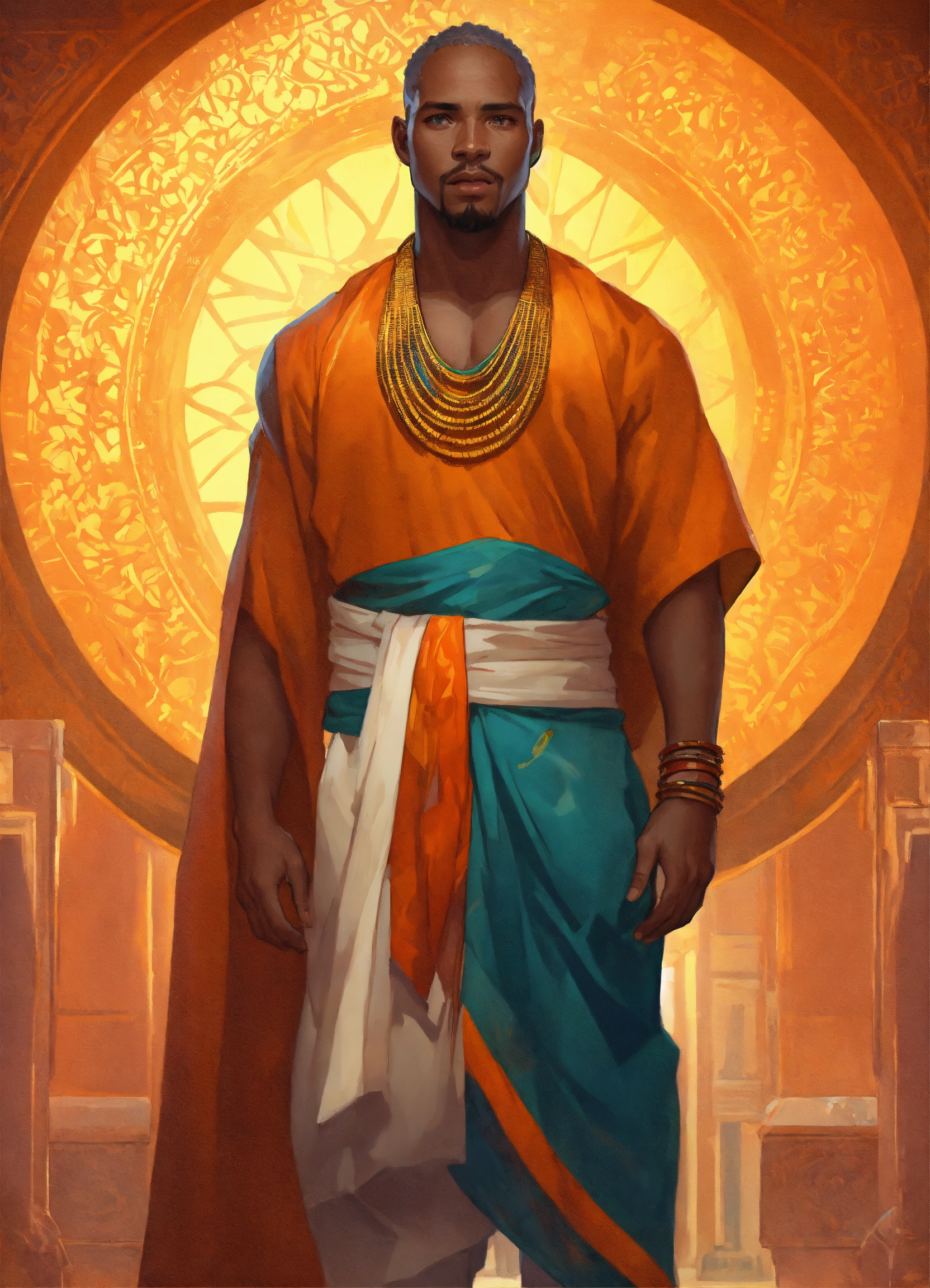 Lexica - African man, wearing simple african simple traditional ...