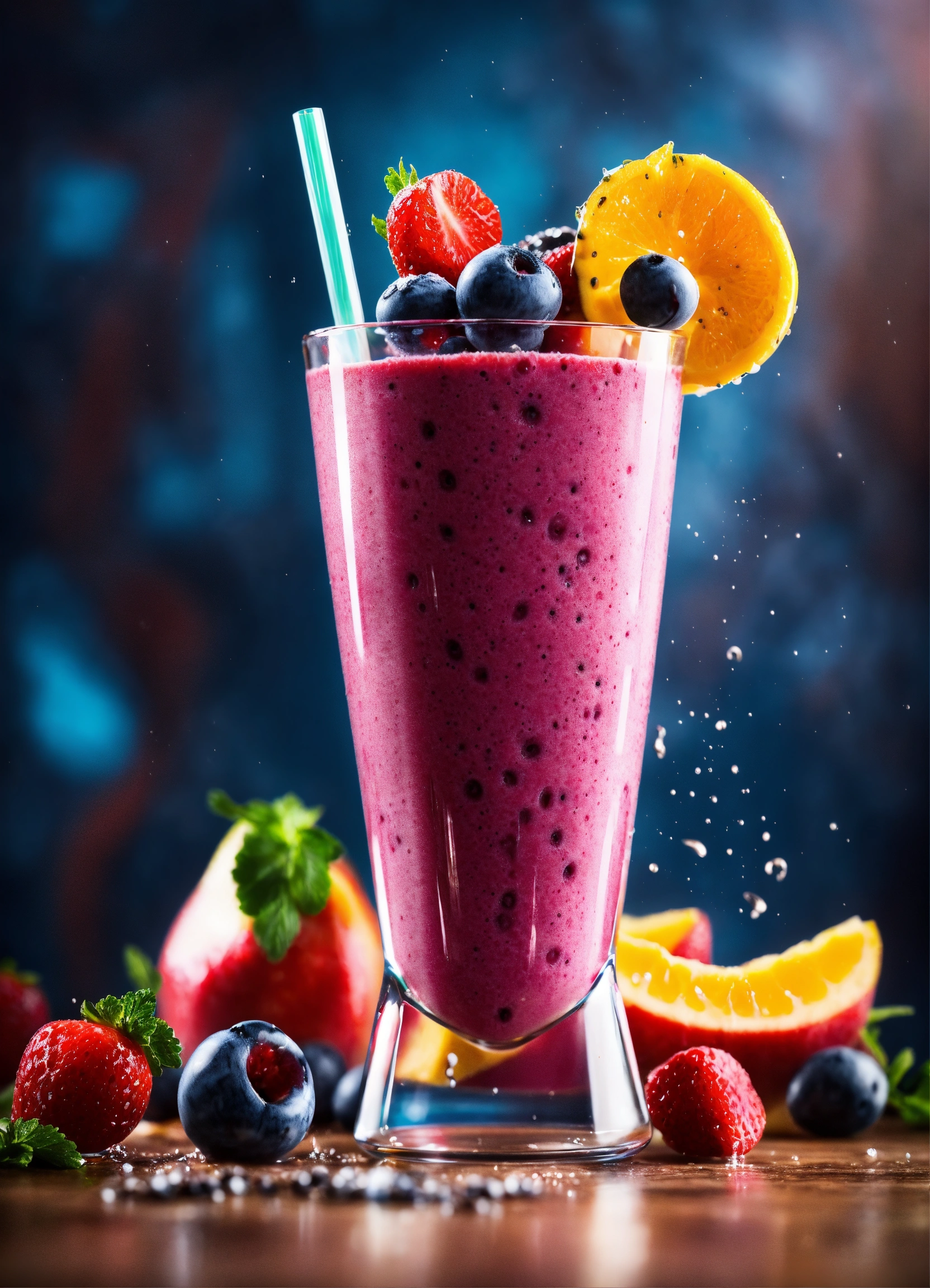 Lexica - Smoothie, Healthy and vibrant smoothie. Capture dramatic ...