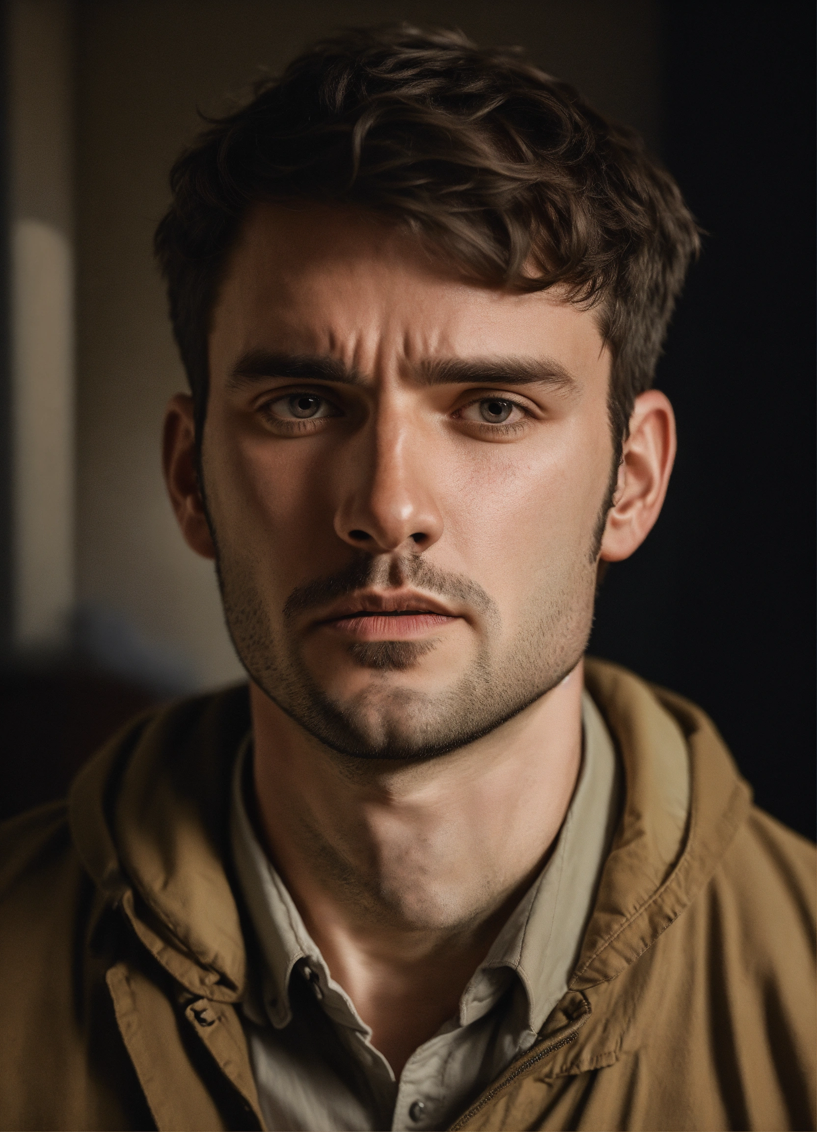 Lexica - A realistic photo of a thin 30-year-old french man, with very ...