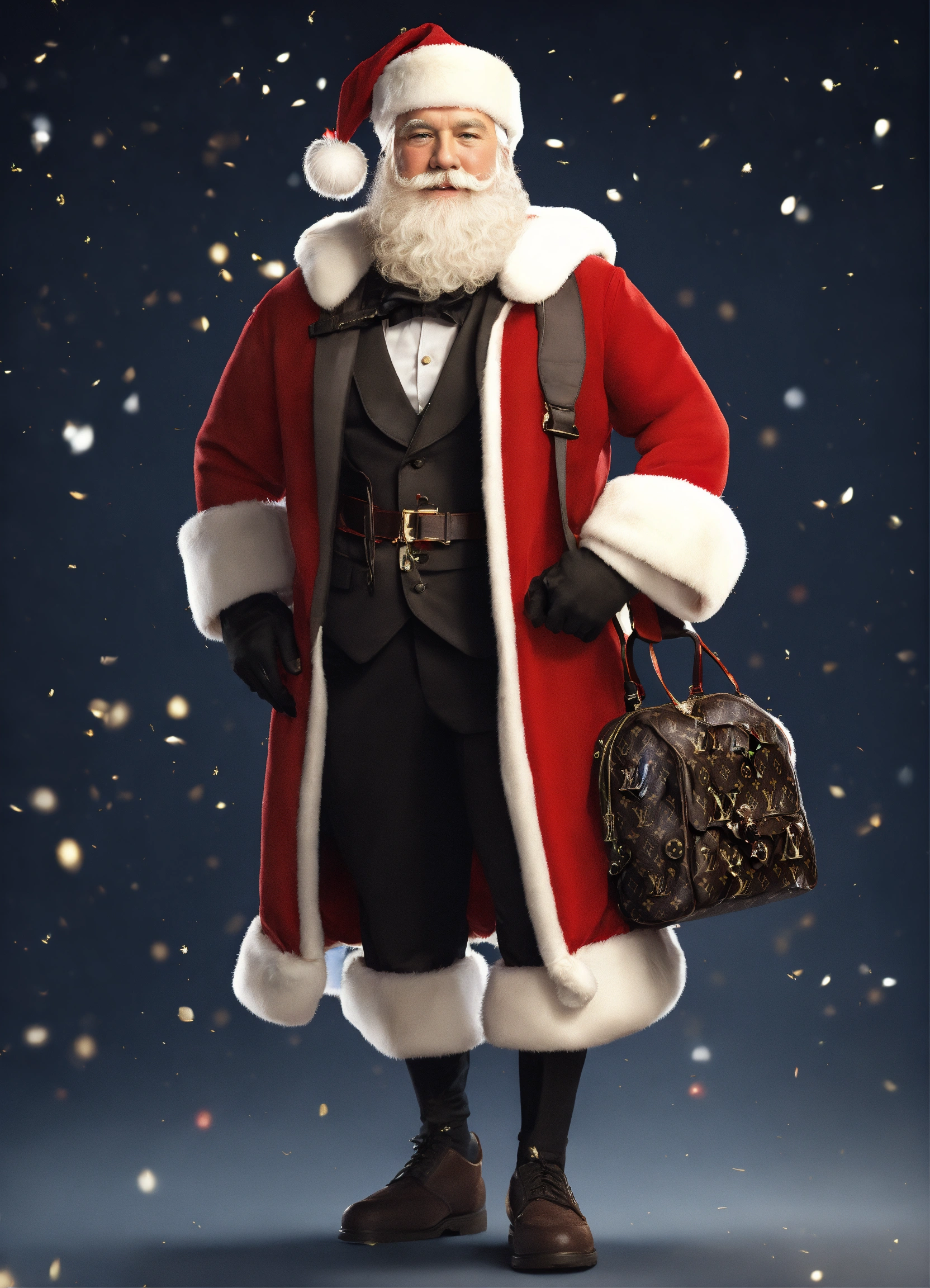 Lexica - A extremely handsome modern Caucasian Santa Claus, wearing a ...
