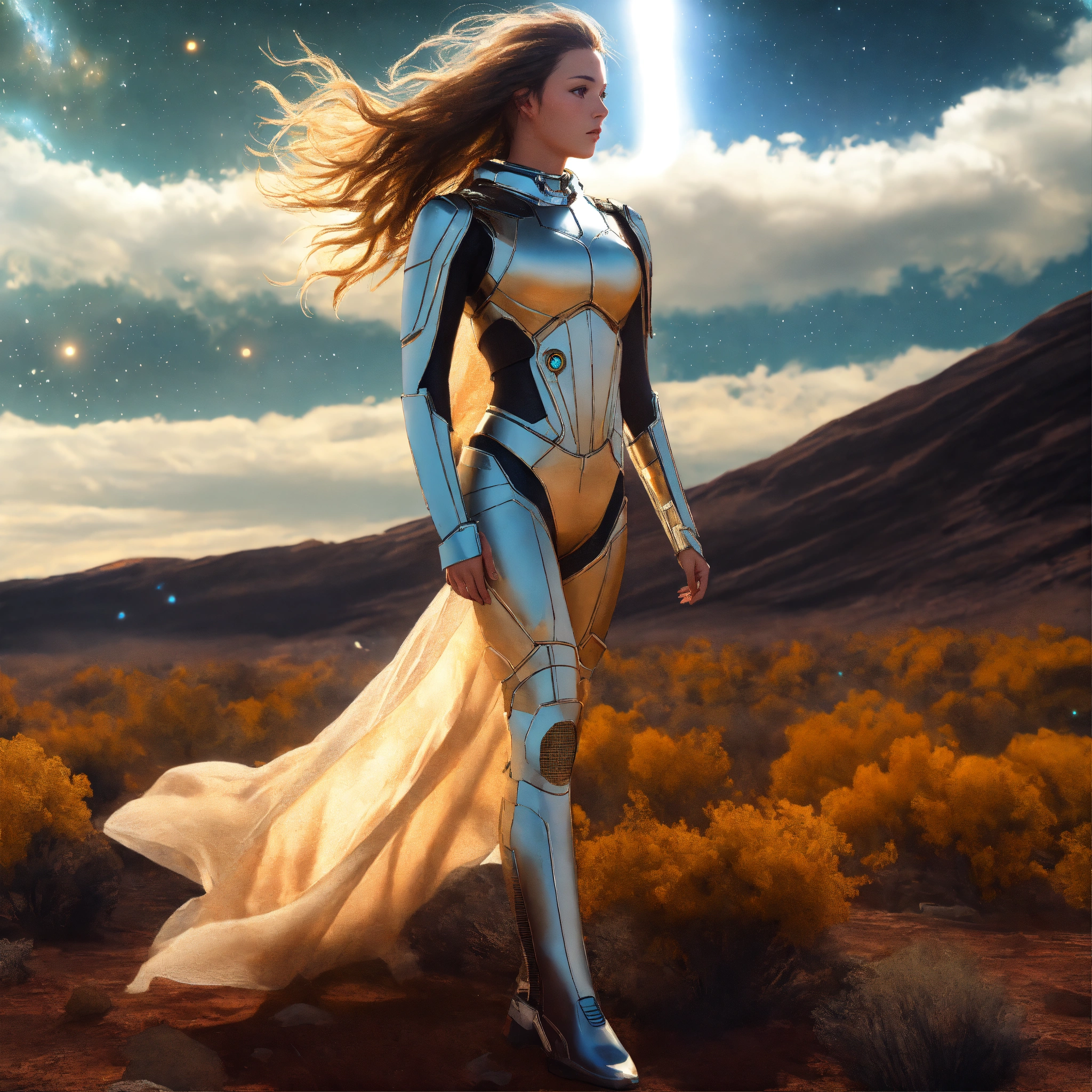 Lexica - Body in the wind hiding the face, full body, frontside, hyper ...