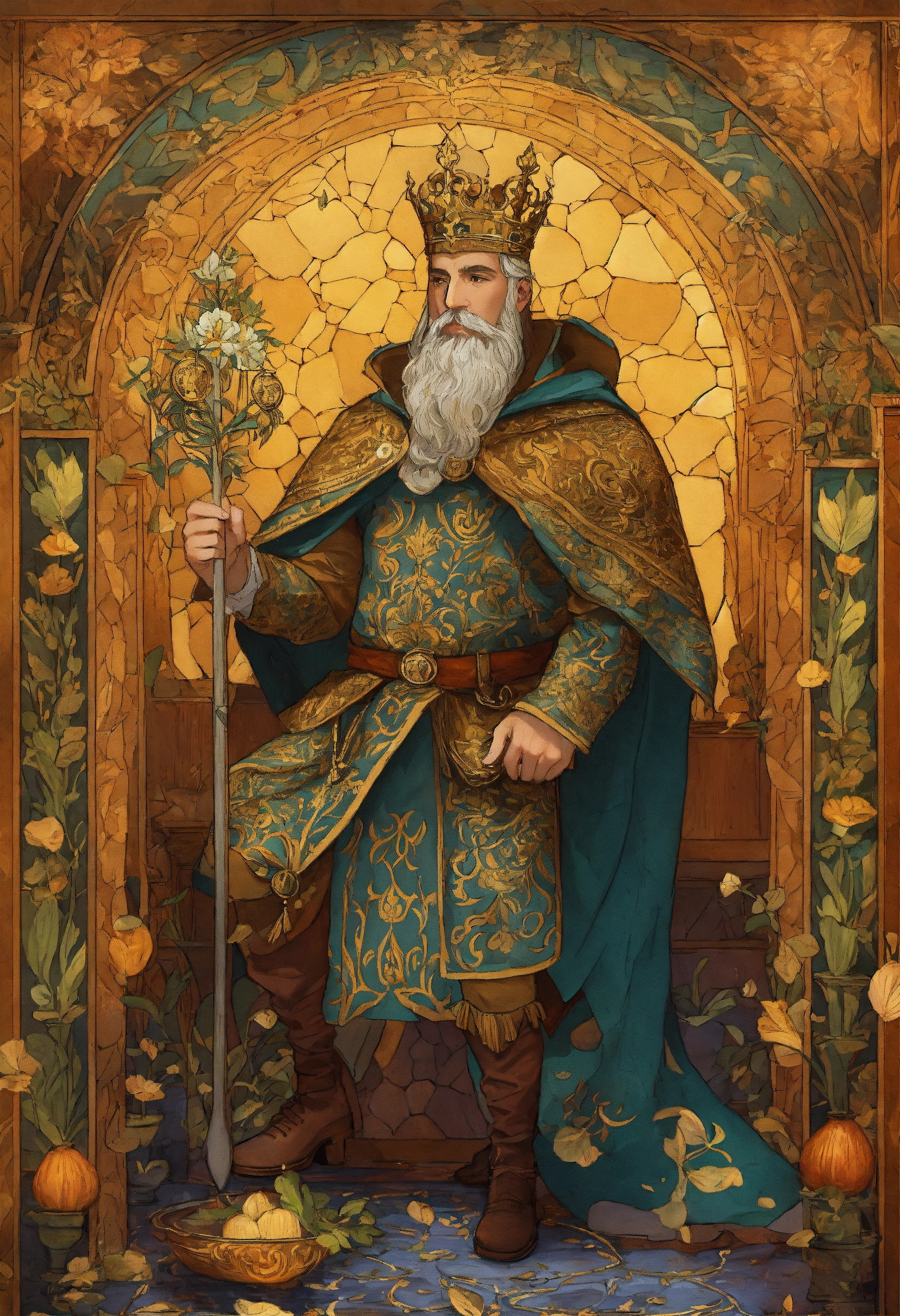 Lexica - An illustration of the king of garlics in gaelic ambience ...