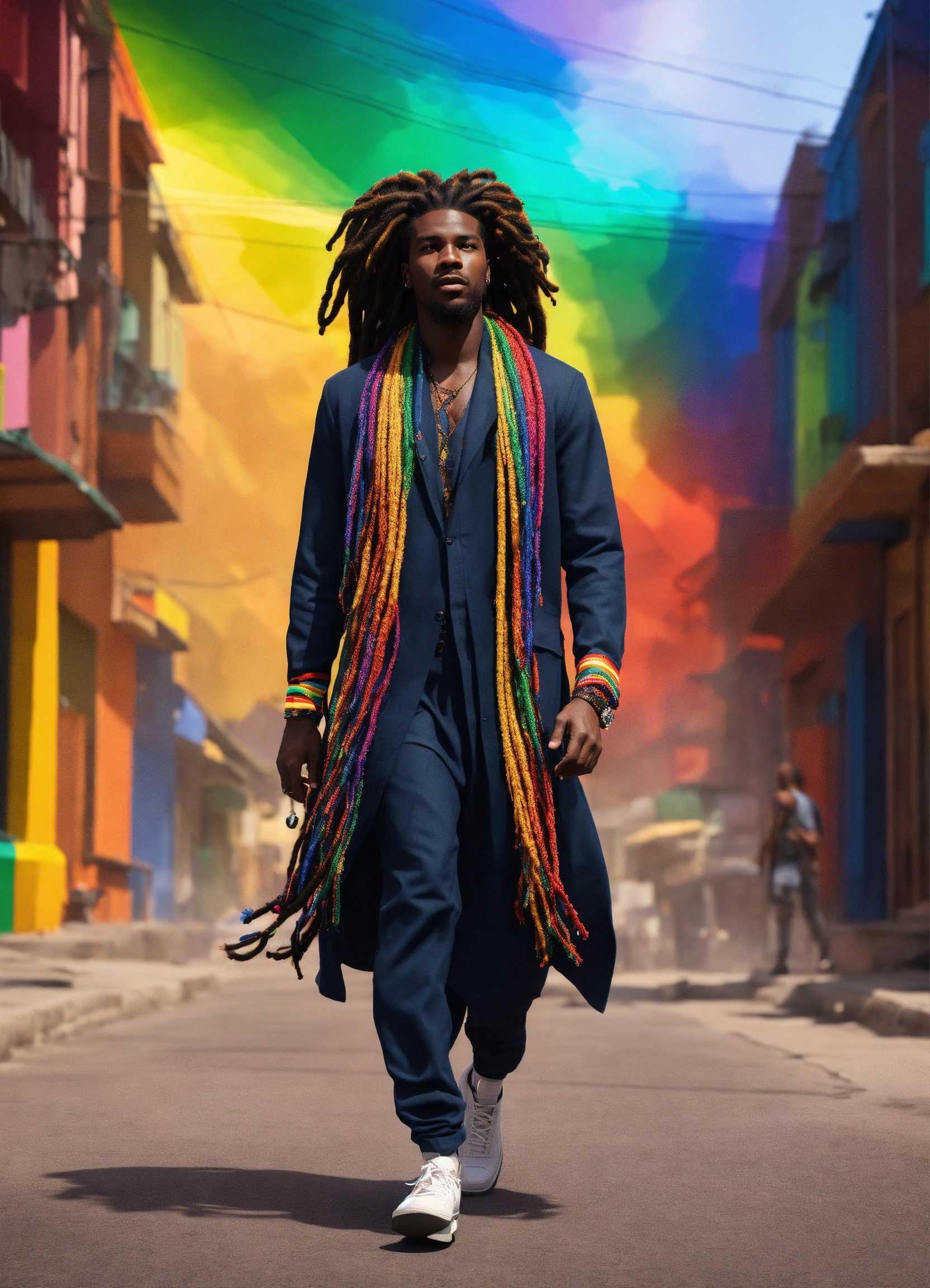 Lexica - Black man with the blackest skin on the color spectrum ...