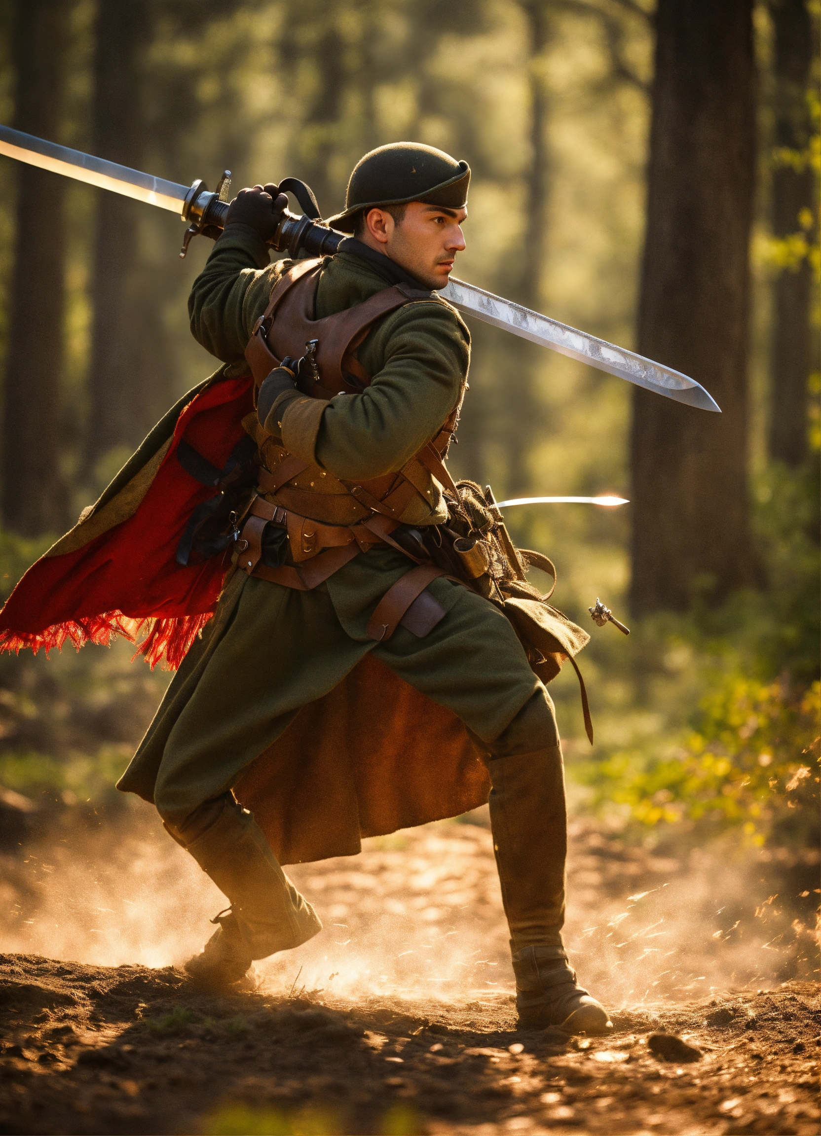 Lexica - Soldier charging with a sword