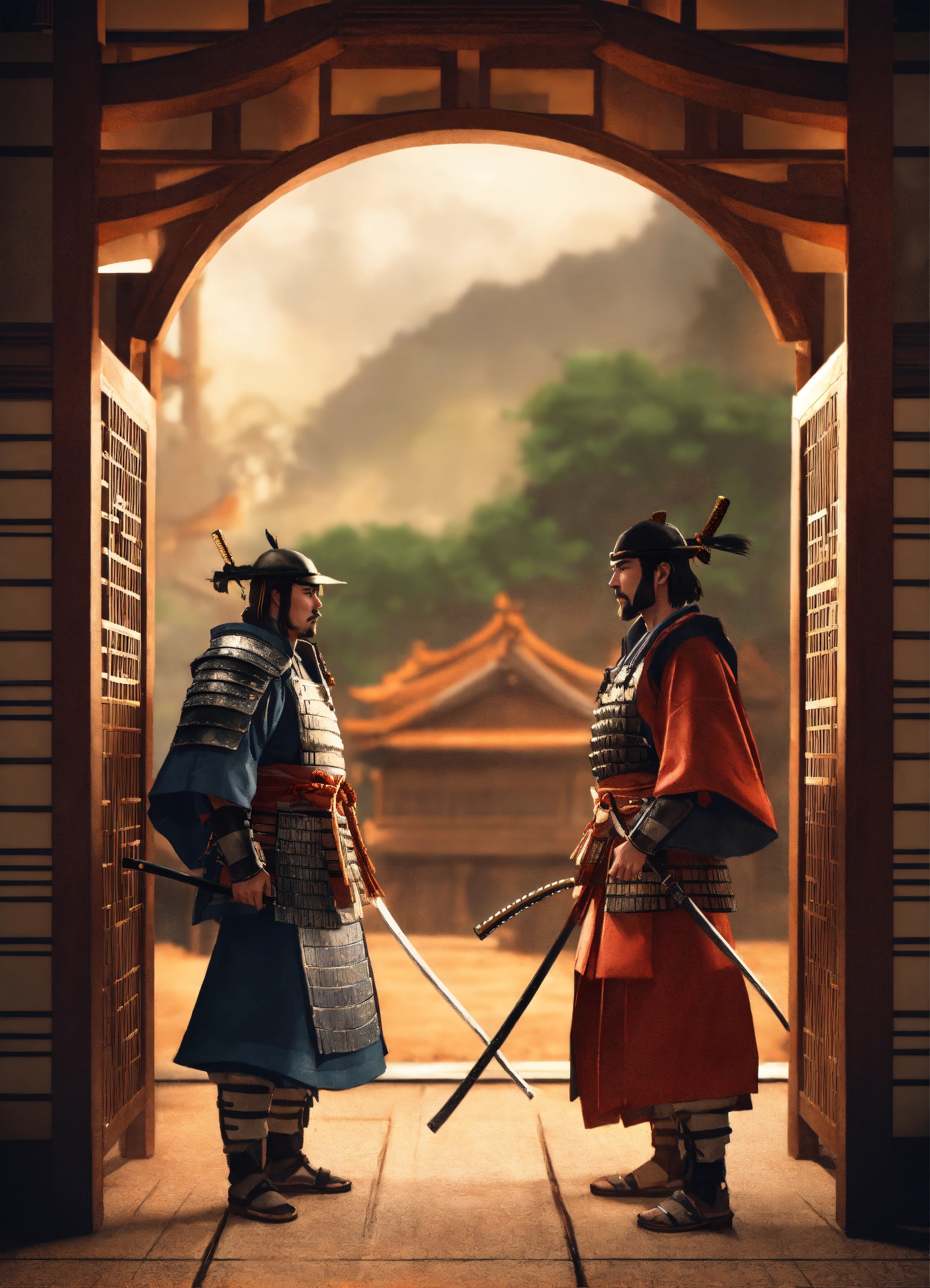 Lexica - A samurai meeting from different times in history meeting at a ...