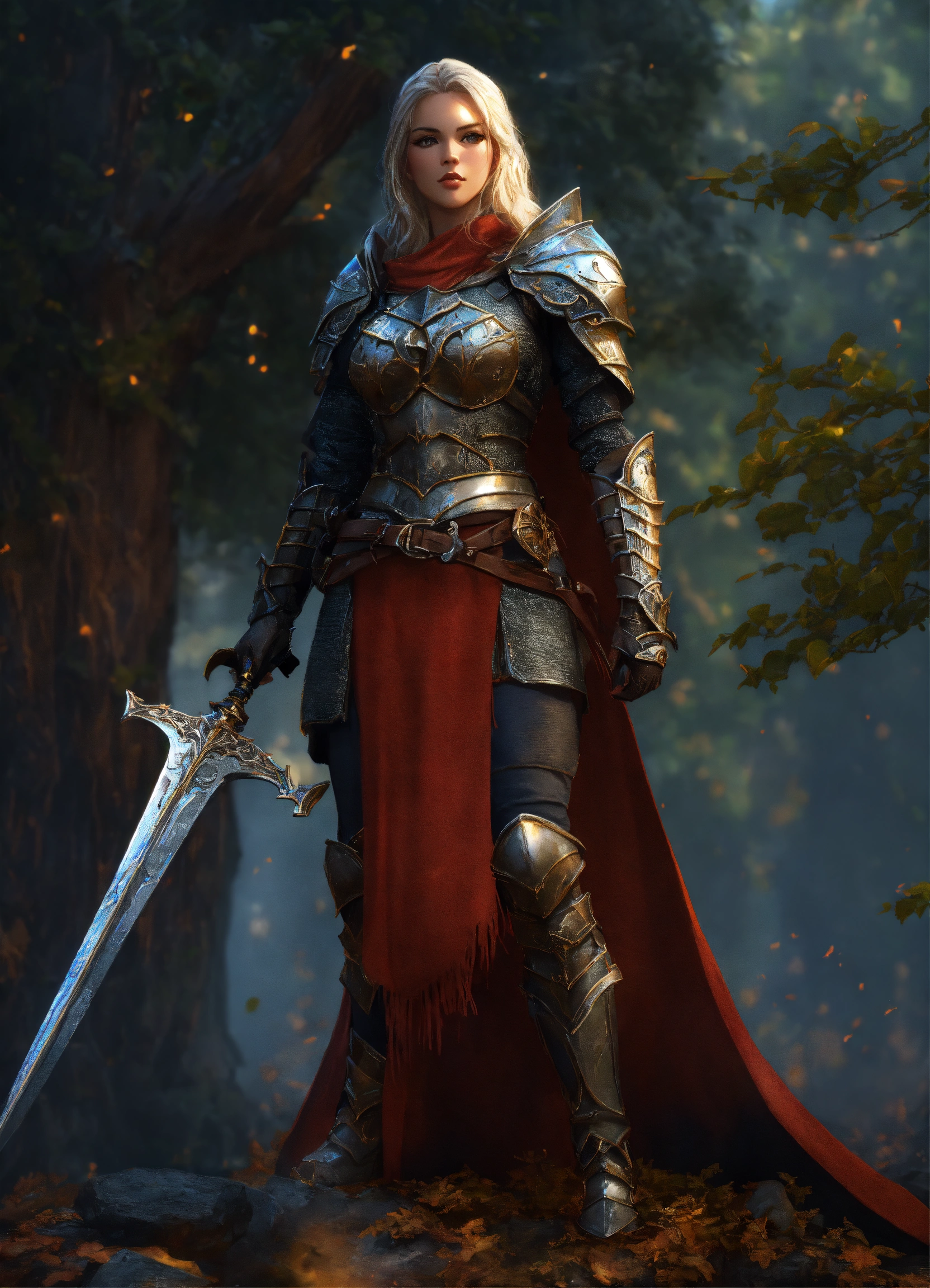 Lexica - Stunning female, brotherhood of shadows Dralkan knight by Jeff Easley Blender render, 8k.