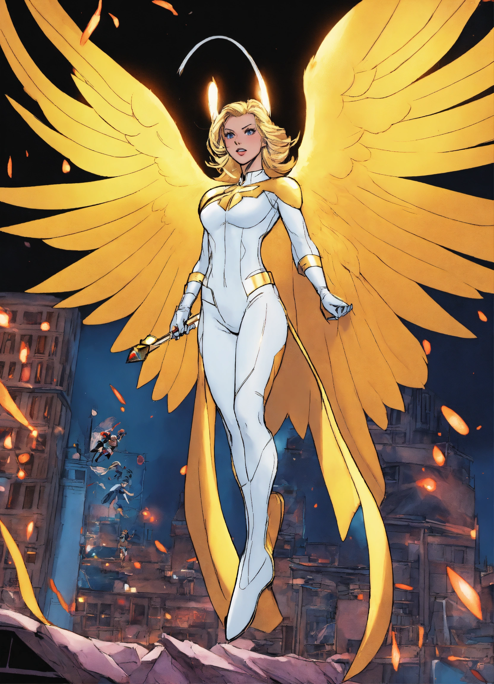 Lexica - Marvel angel dust without wings animated in action without ...